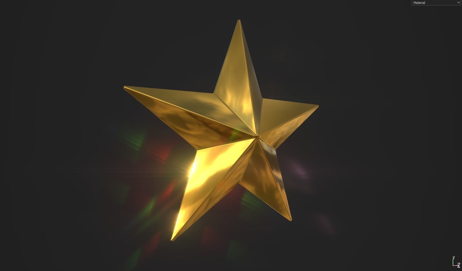 3D model Star lowpoly 3D model VR / AR / low-poly | CGTrader