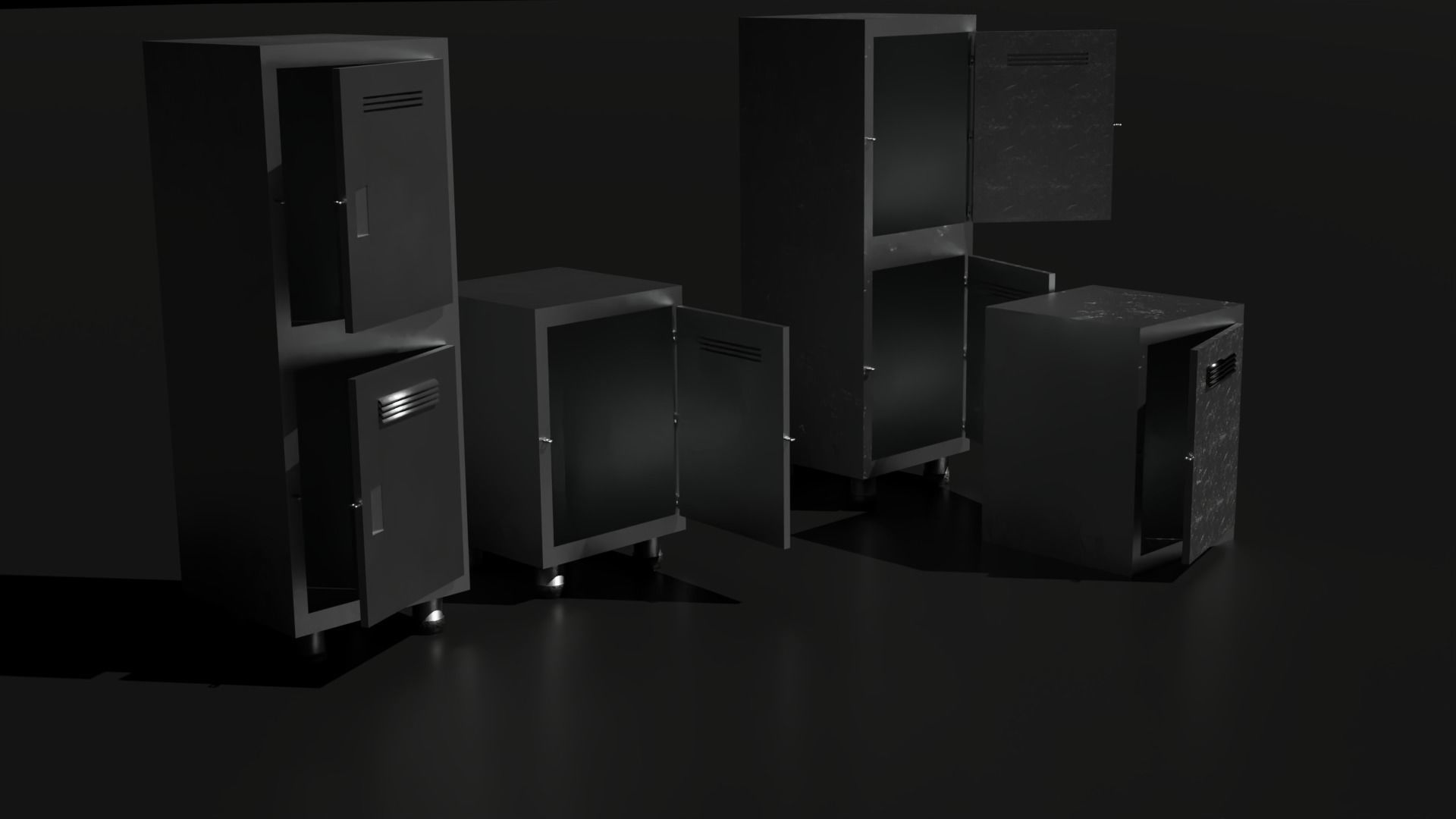 3D model locker lockers - lockers VR / AR / low-poly | CGTrader