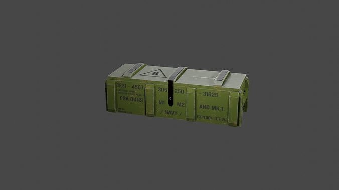 3D model Ammo Box VR / AR / low-poly | CGTrader