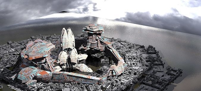 Moon architecture for research 3D model | CGTrader