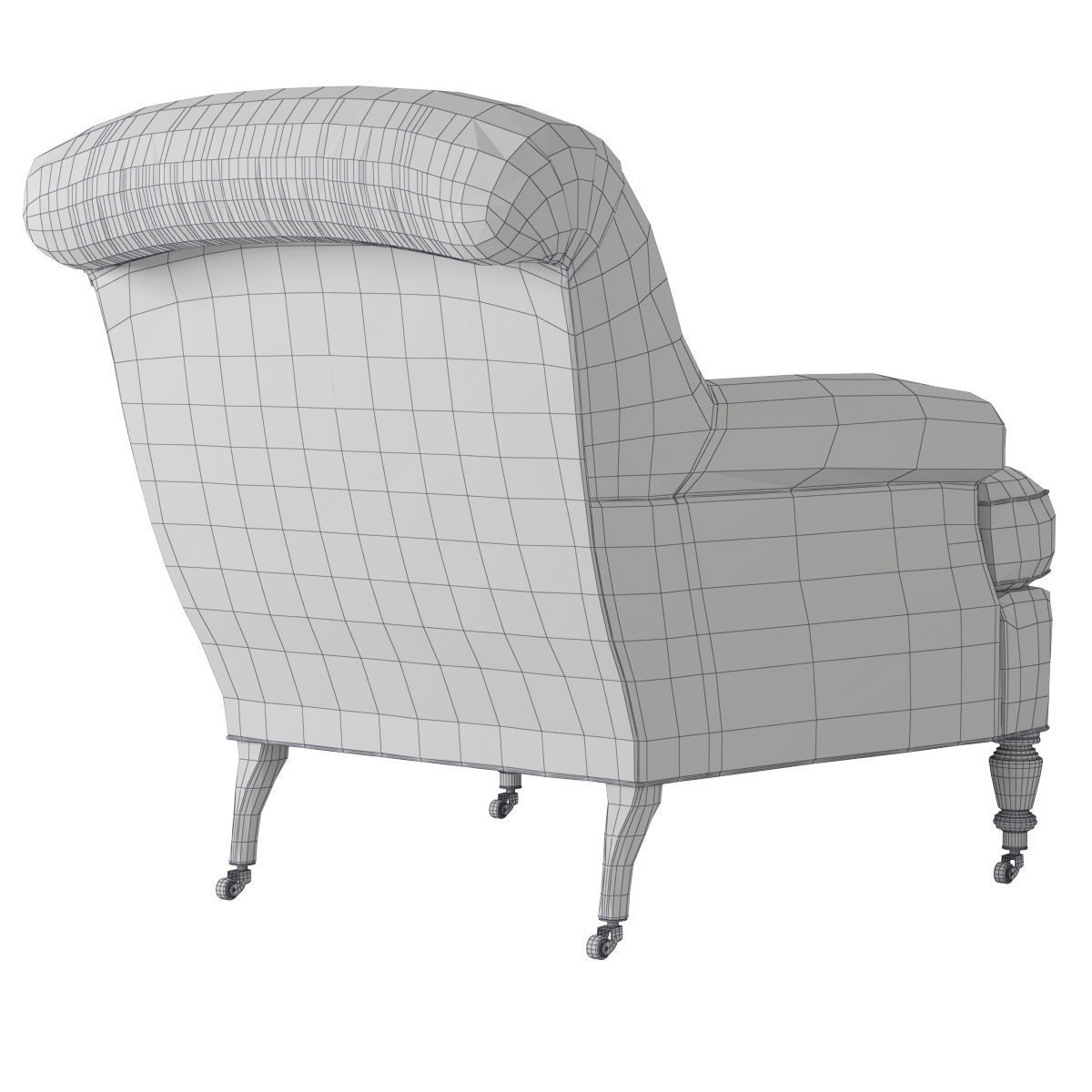 3D model Hollywood at home vintage MC Armchair by Peter Dunham VR / AR ...