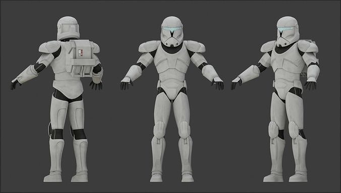 3D model Republic Commando Clone Wars VR / AR / low-poly | CGTrader
