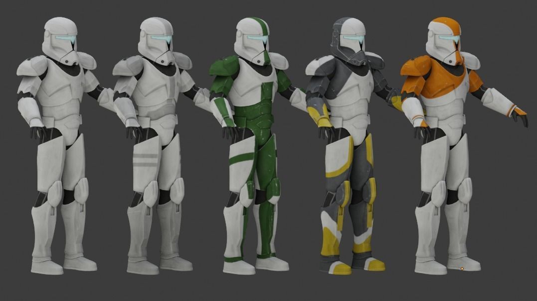 3D model Republic Commando Clone Wars VR / AR / low-poly | CGTrader