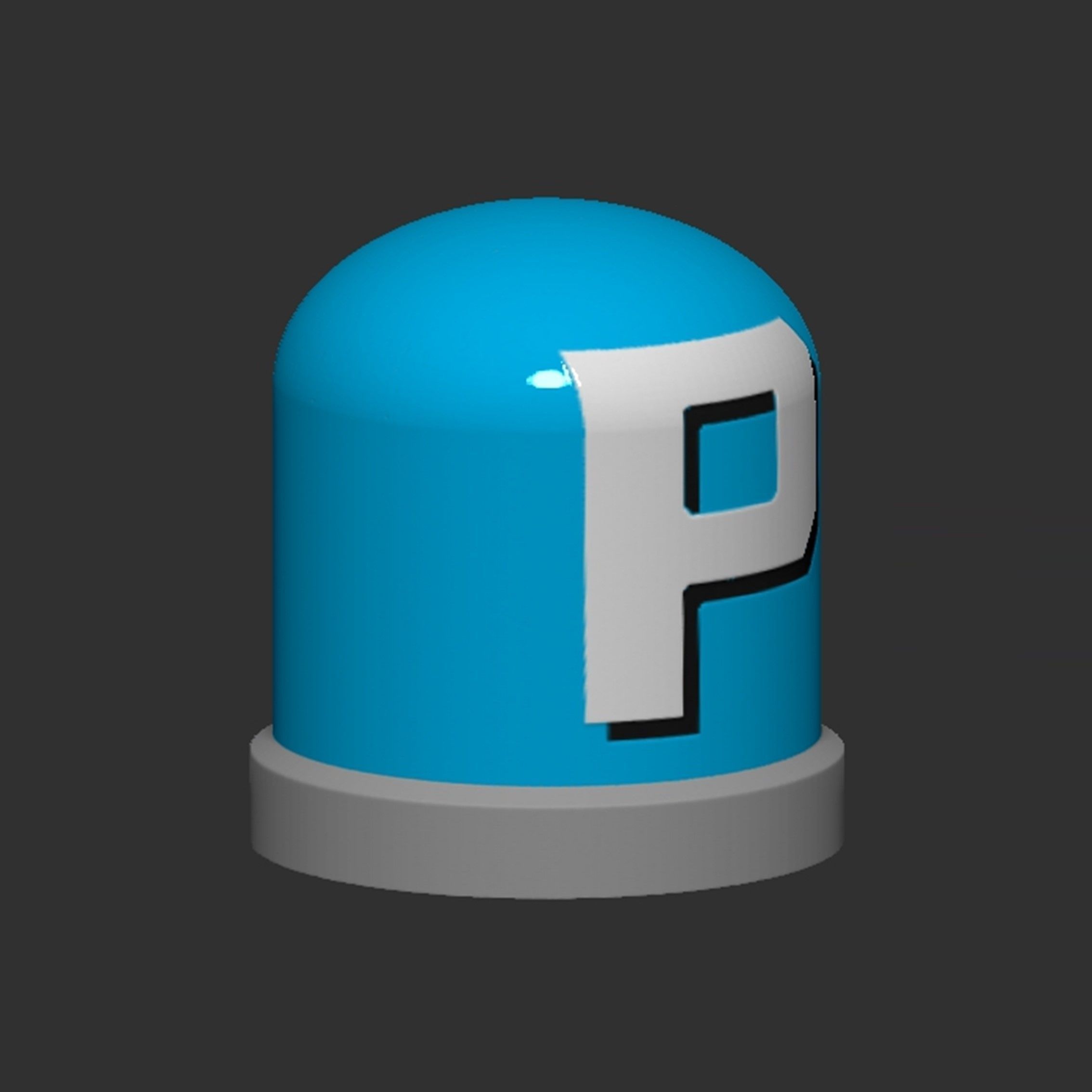 P Switch Button 3D model 3D printable | CGTrader