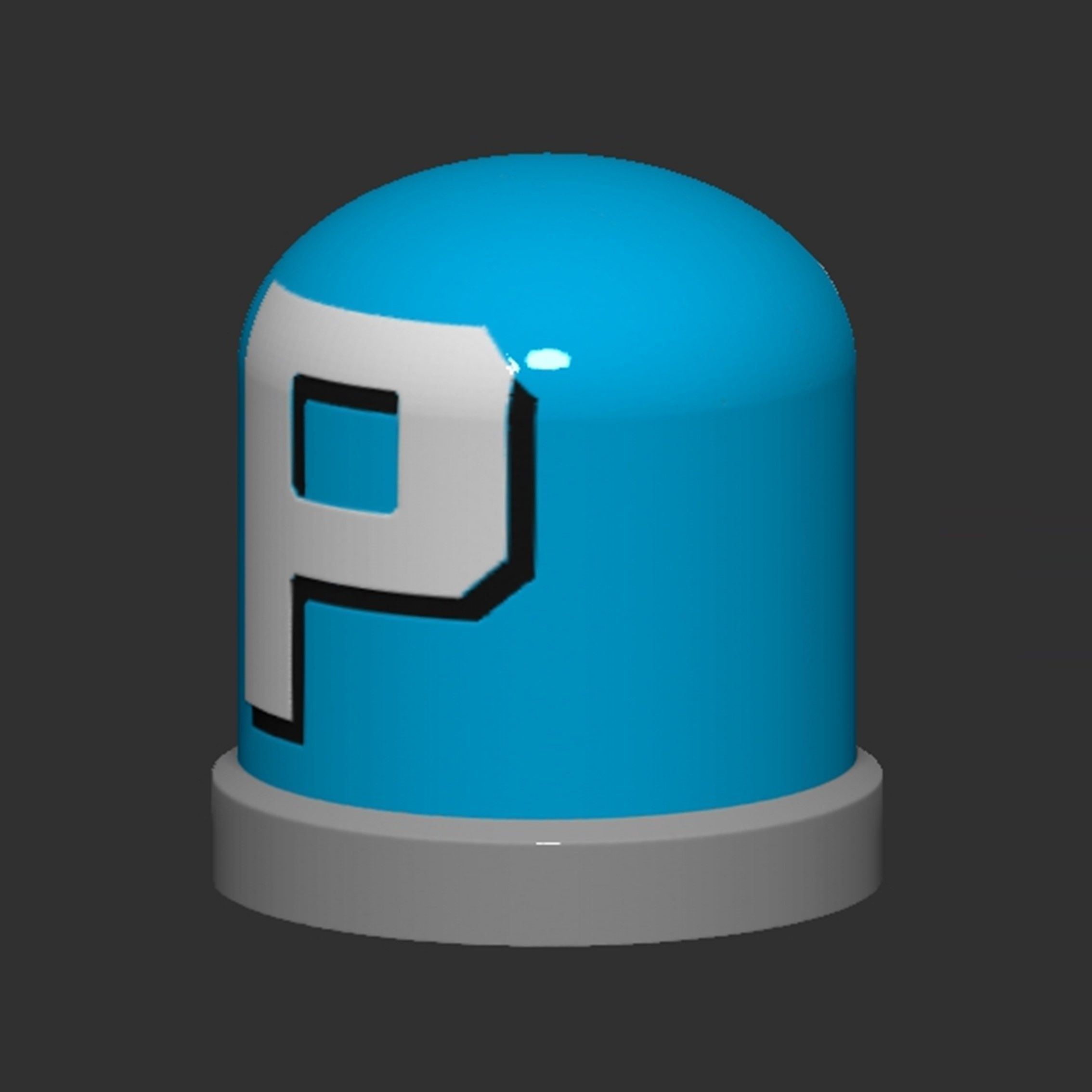 P Switch Button 3D model 3D printable | CGTrader