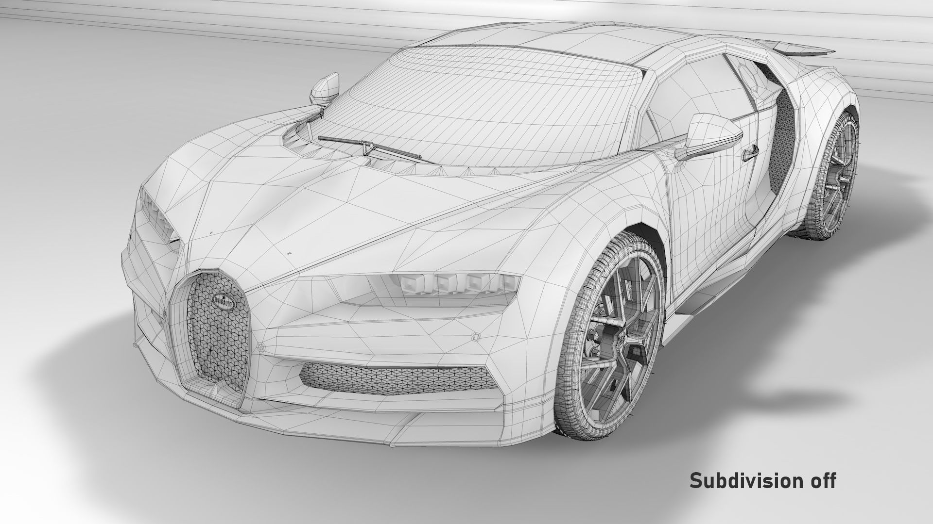 Bugatti Chiron Sport 2021 Matte 3D model animated | CGTrader