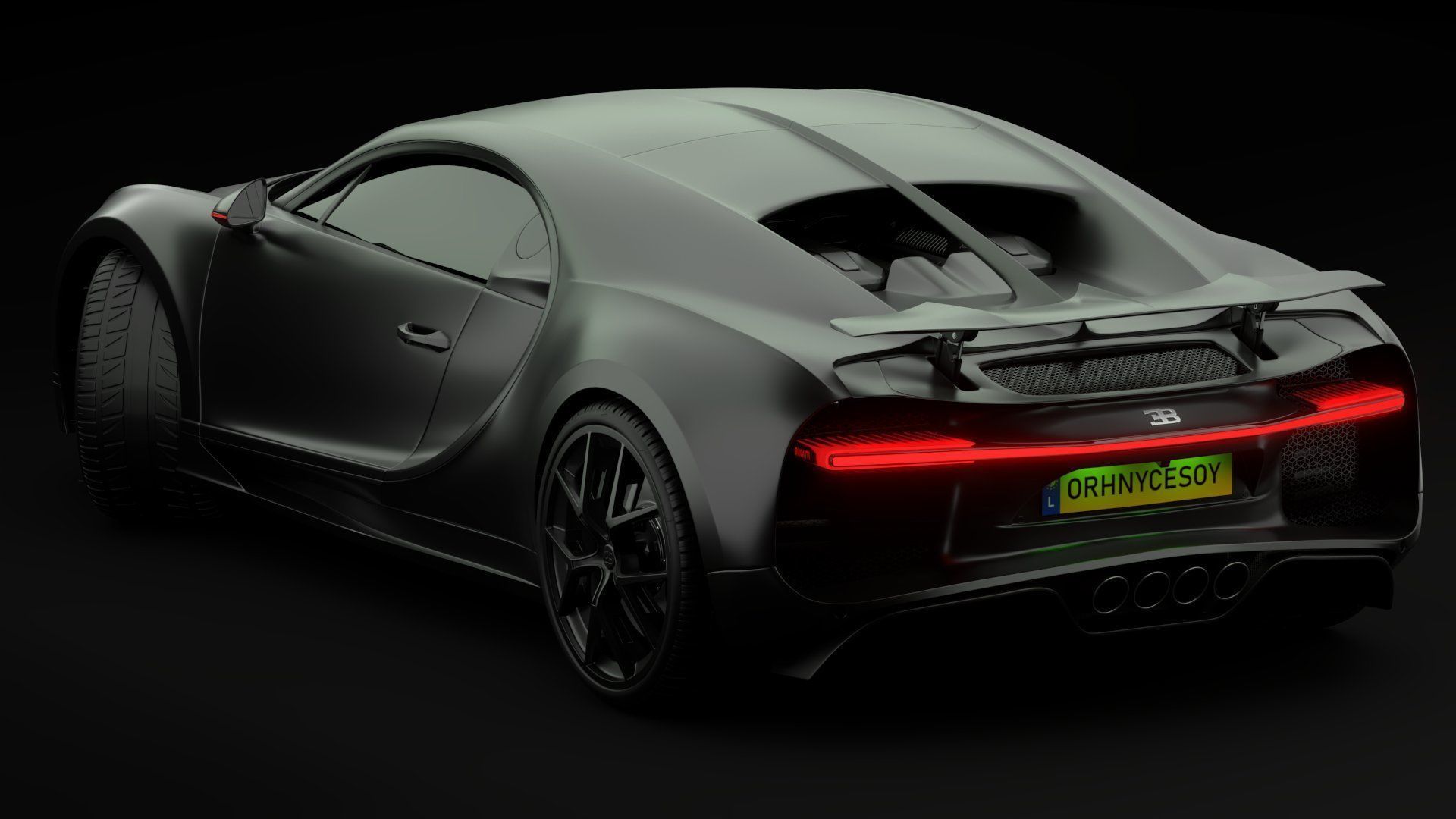 Bugatti Chiron Sport 2021 Matte 3D model animated | CGTrader