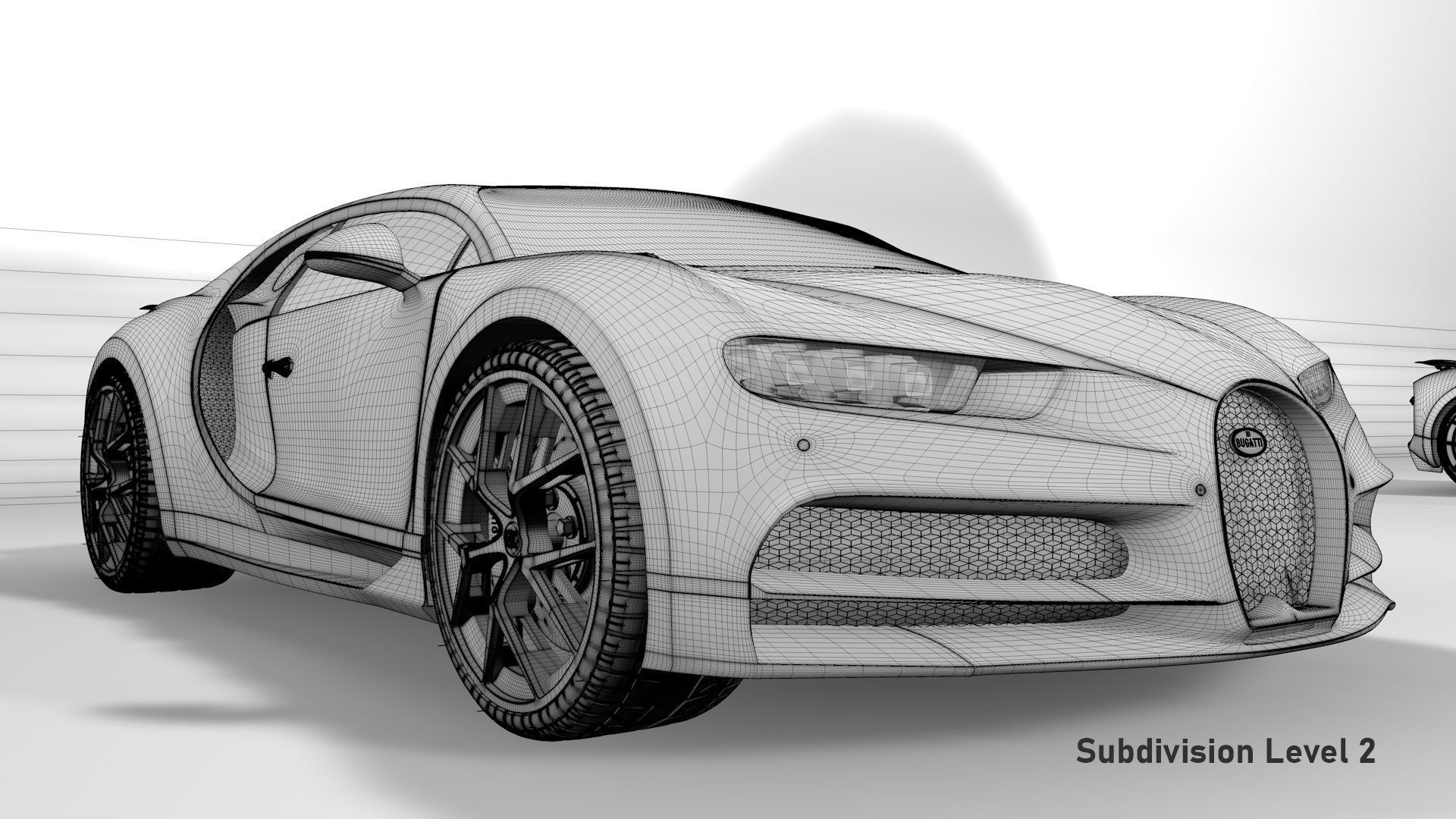 Bugatti Chiron Sport 2021 Matte 3D model animated | CGTrader