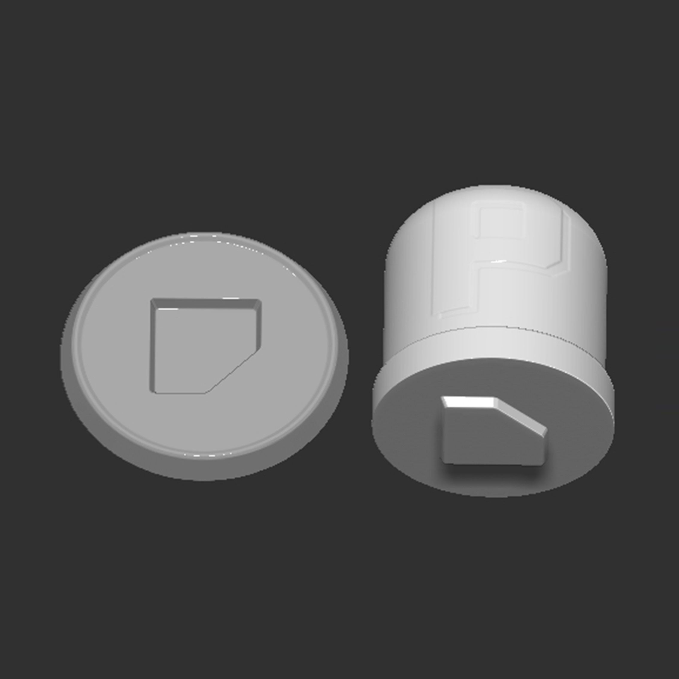 P Switch Button Based 3D model 3D printable | CGTrader