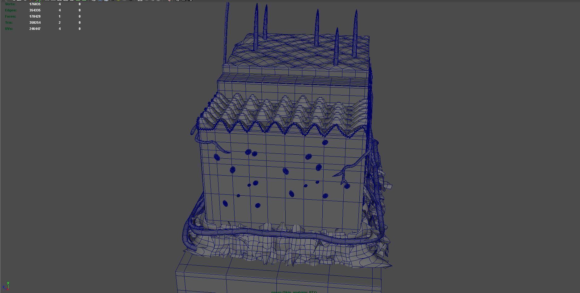 human skin cell anatomy 3D model | CGTrader
