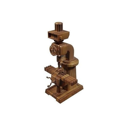 3D model Wooden Milling Machine Toy VR / AR / low-poly | CGTrader