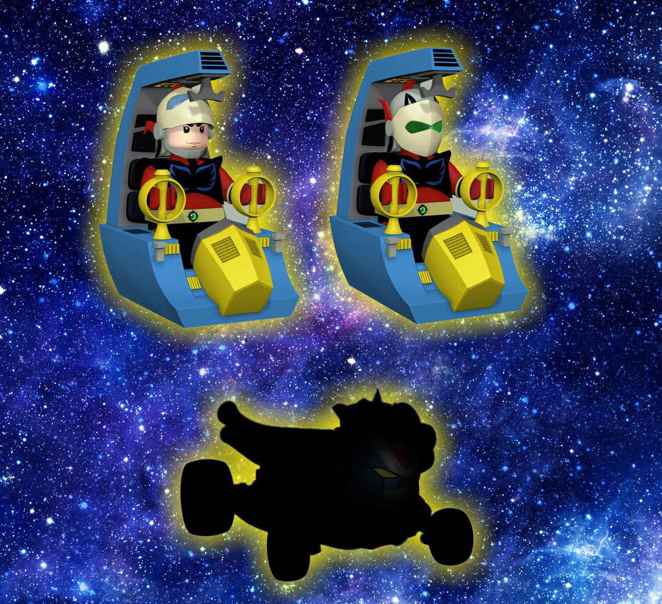 Duke Fleed Cockpit Lego Actarus Grendizer Goldorak Goldrake 3D model ...