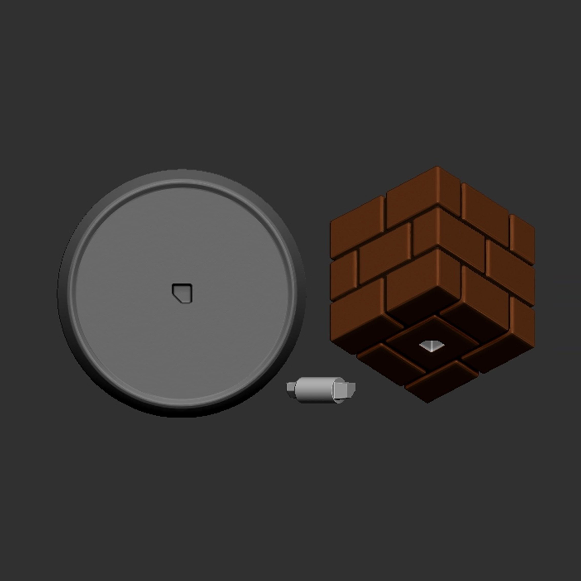 Mario Brick Block Based 3D model 3D printable | CGTrader