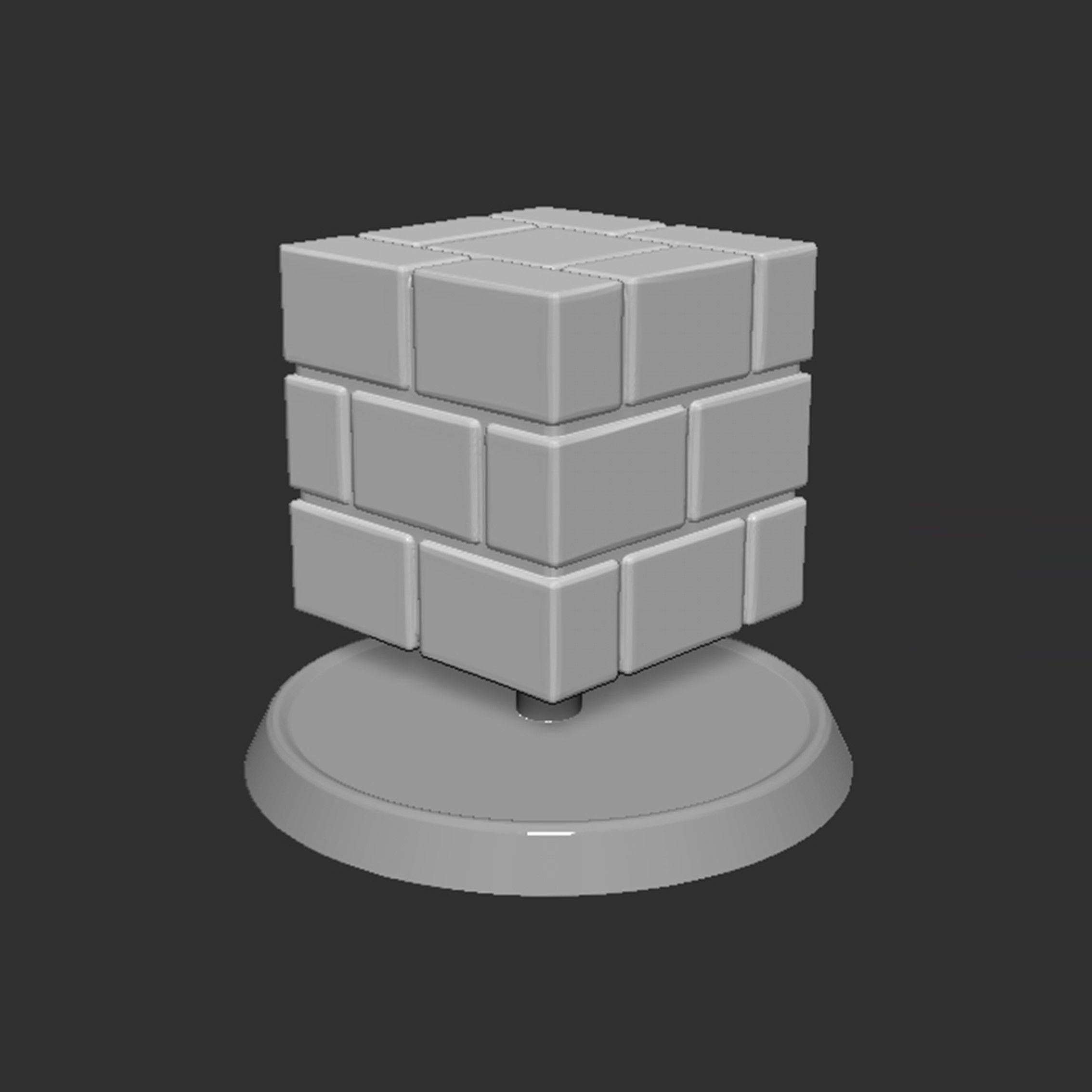 Mario Brick Block Based 3D model 3D printable | CGTrader