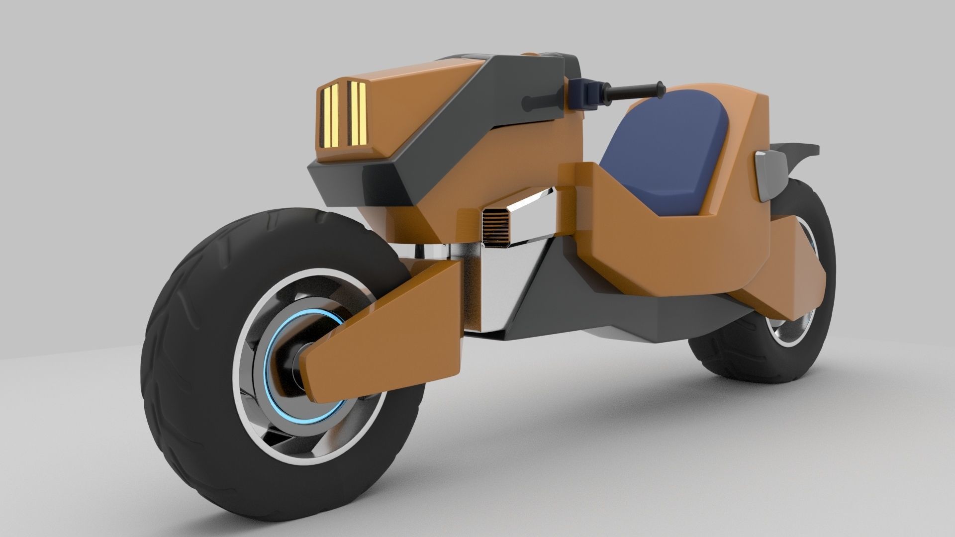 3D model Motorcycle Cyberpunk Low Poly VR / AR / low-poly | CGTrader