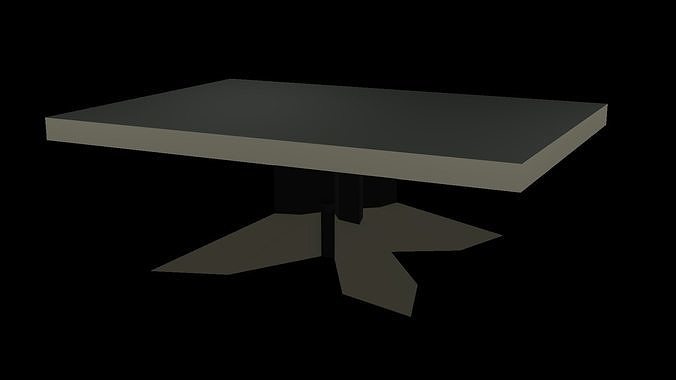 Blocky Abstract Dining Table free VR / AR / low-poly 3D model | CGTrader