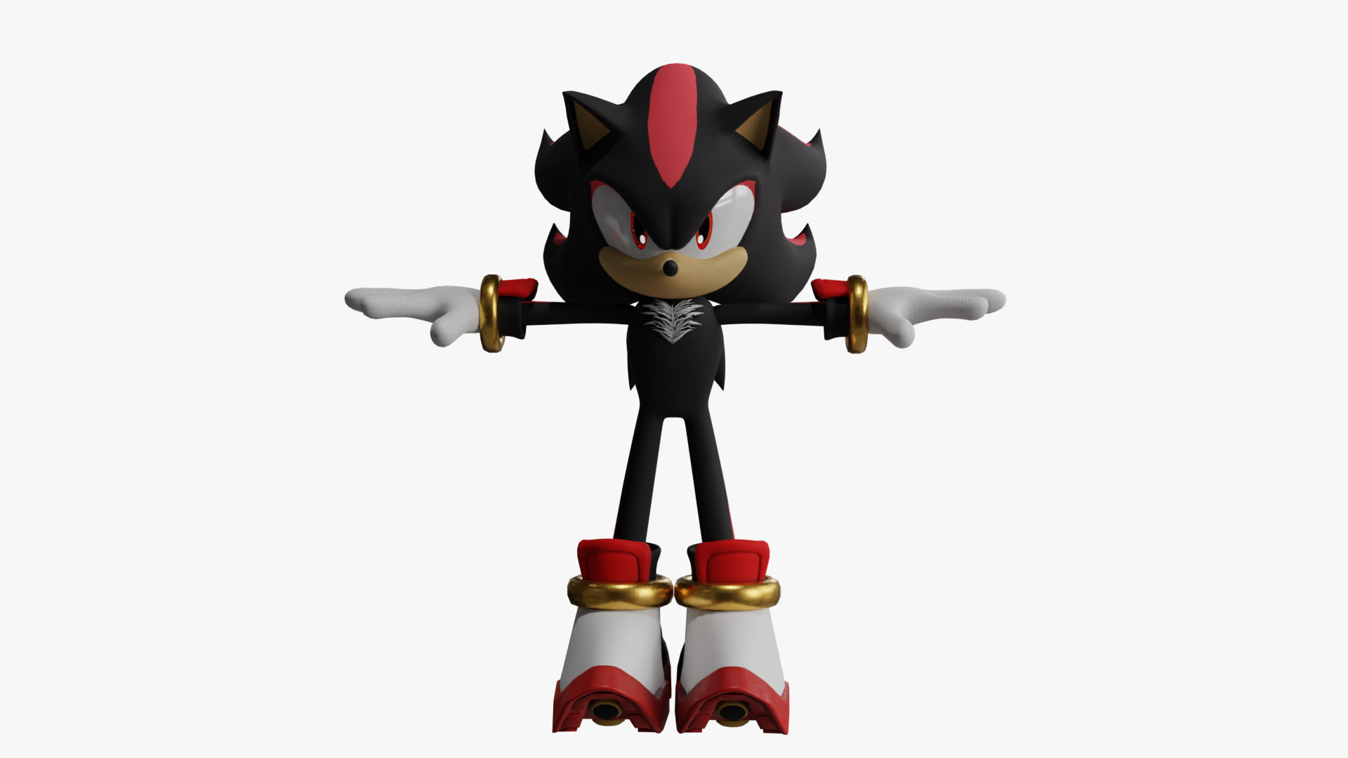 3D model Shadow the Hedgehog VR / AR / low-poly | CGTrader