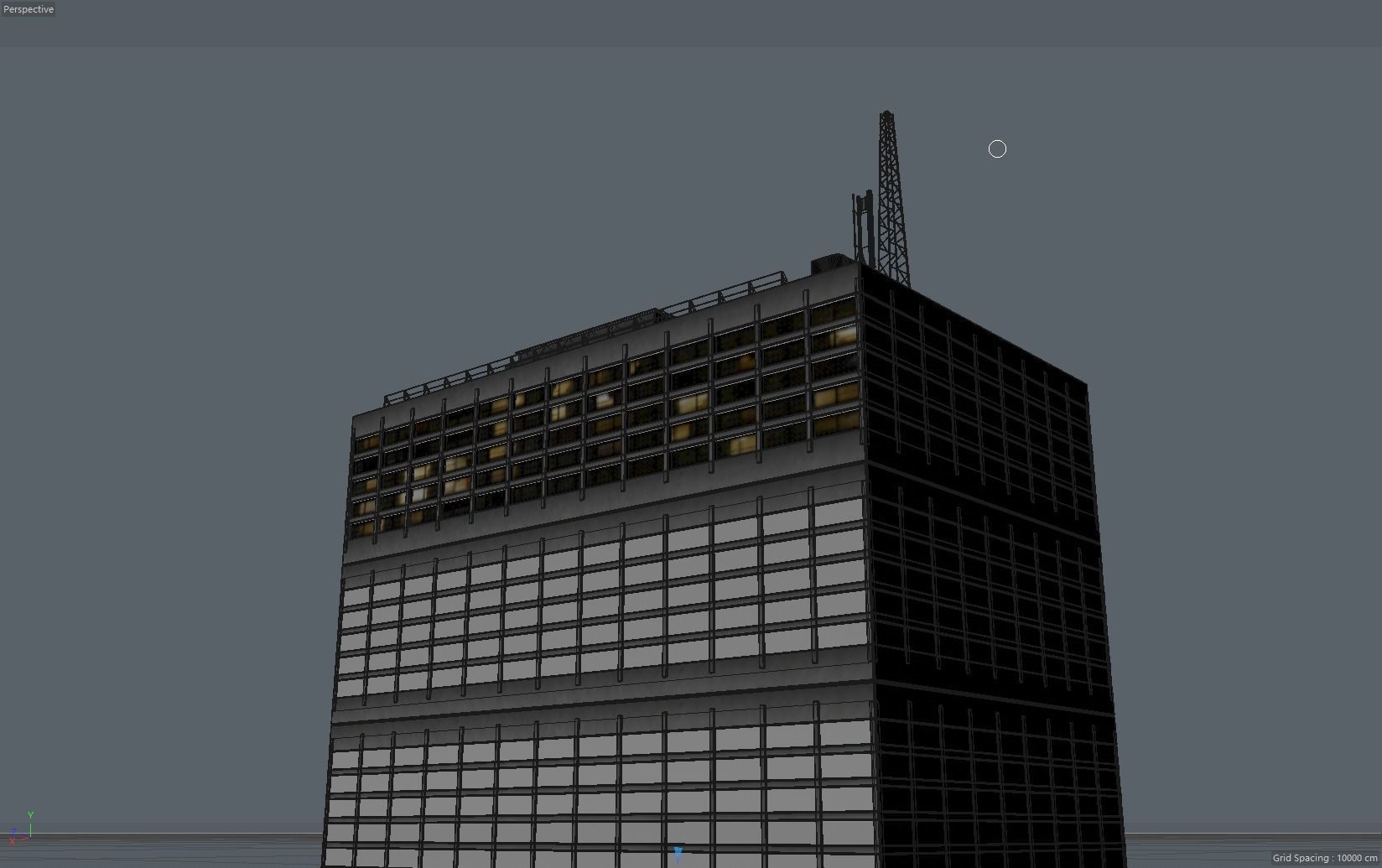 Night Building2 3D model | CGTrader