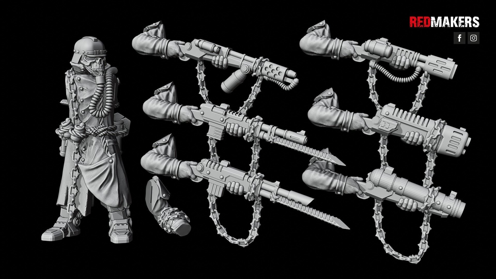 Renegade Death Squad - Heretics 3D model 3D printable | CGTrader