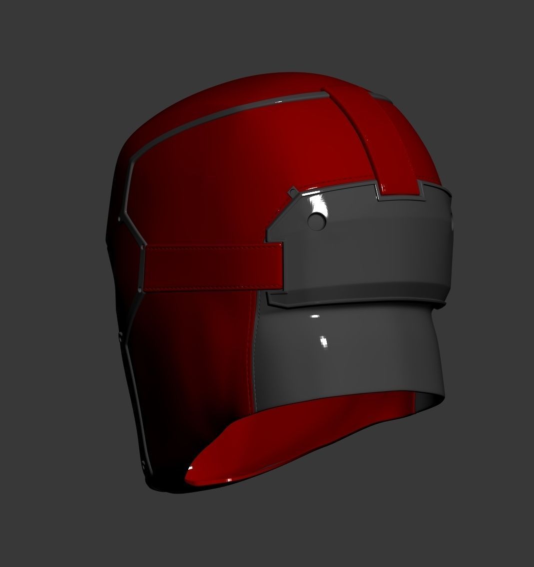 Gotham Knights Red Hood Helmet Mask DC Cosplay 3D model 3D printable ...