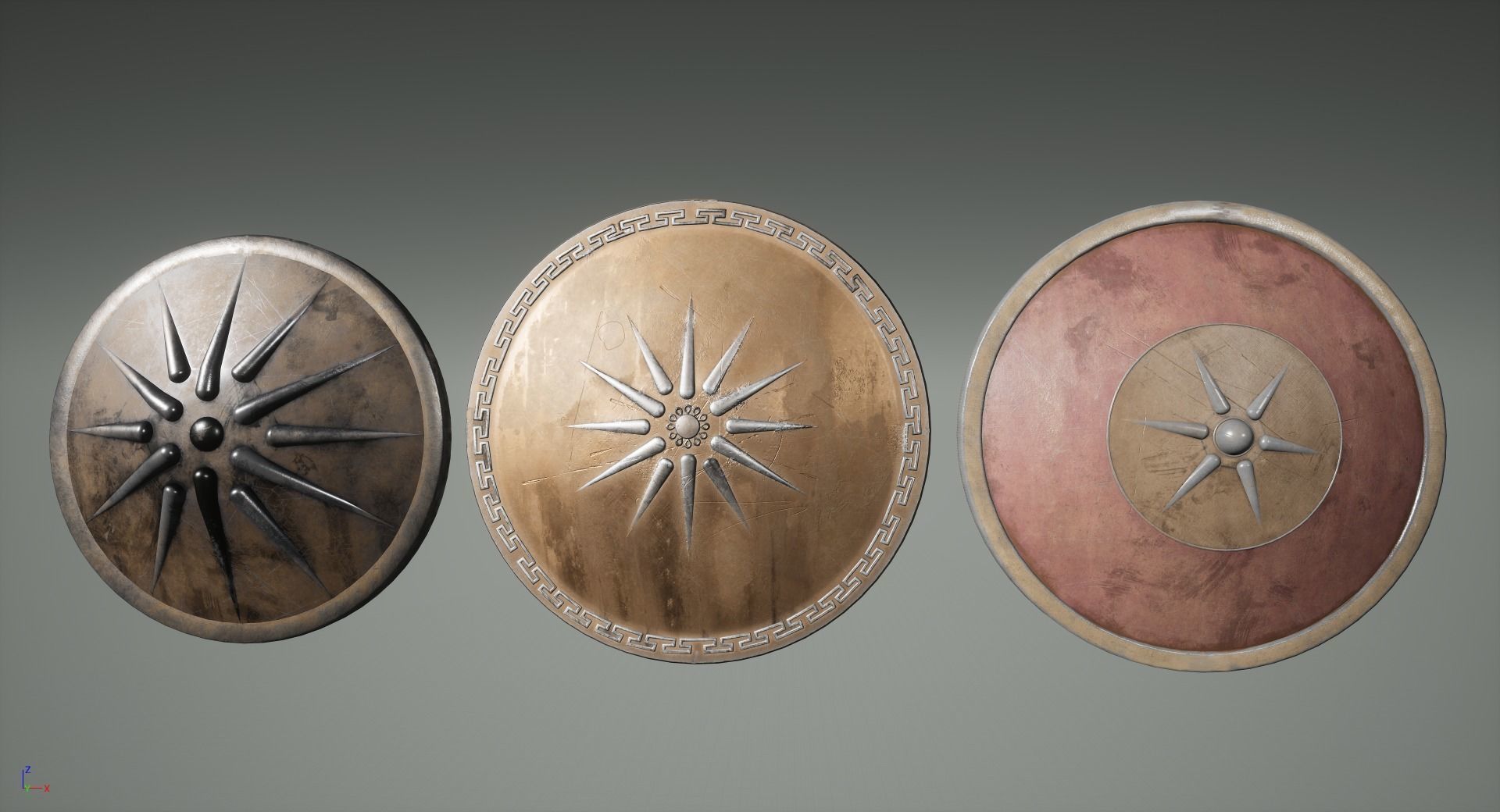 3D model Historic Greek Shields VR / AR / low-poly | CGTrader