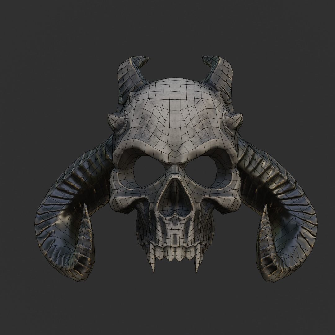 Demon Mask free VR / AR / low-poly 3D model | CGTrader