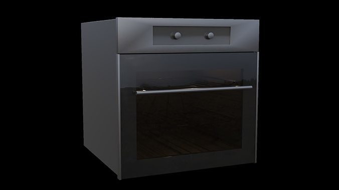 Oven 3D Model with glass door 3D model | CGTrader