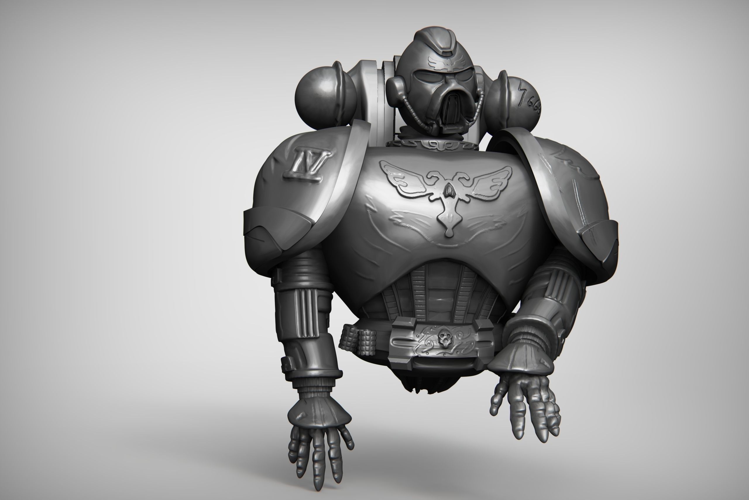 Space marines 3D model 3D printable | CGTrader