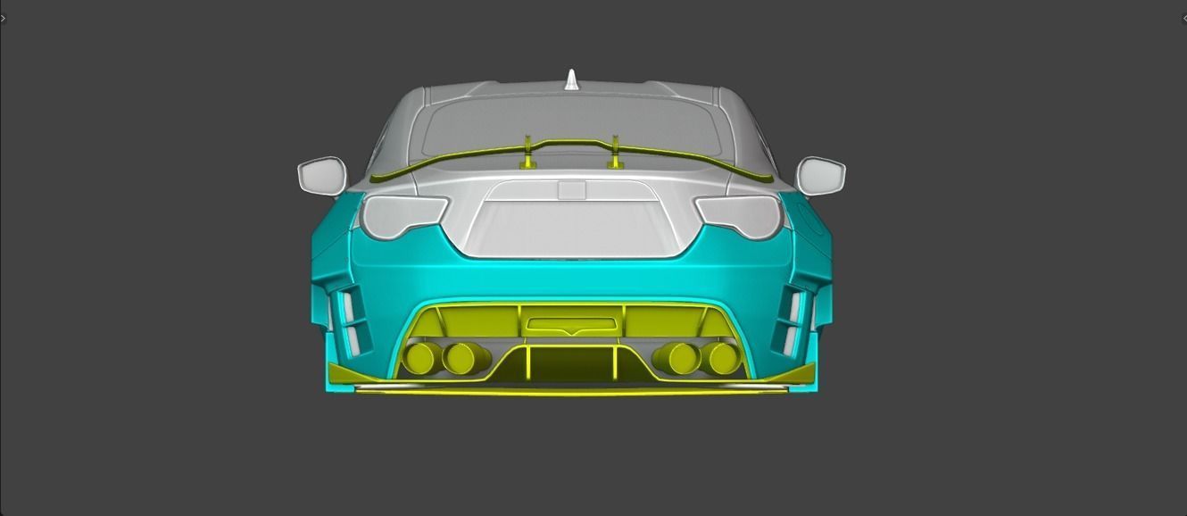 Toyota GT86 Kuhl Racing Bodykit 3D model | CGTrader