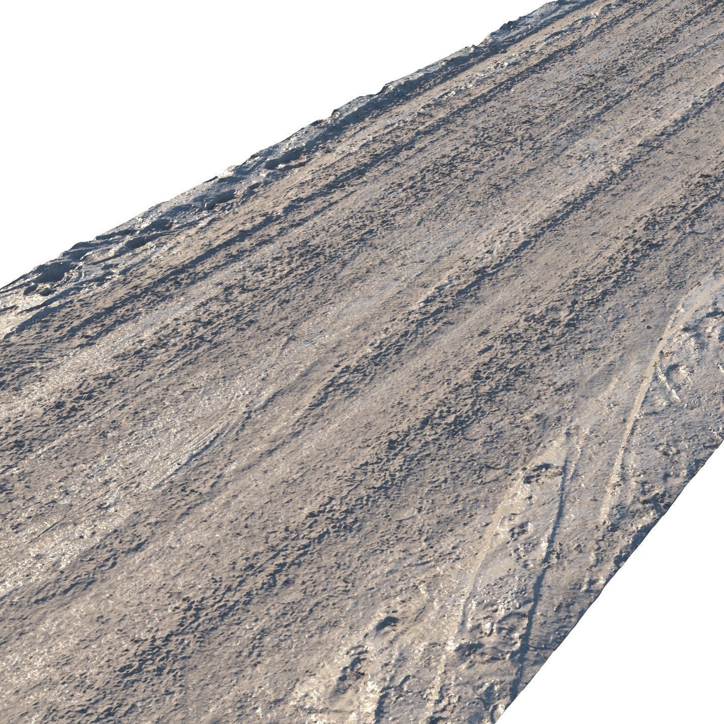 3D model Snowy mud road material 01 VR / AR / low-poly | CGTrader