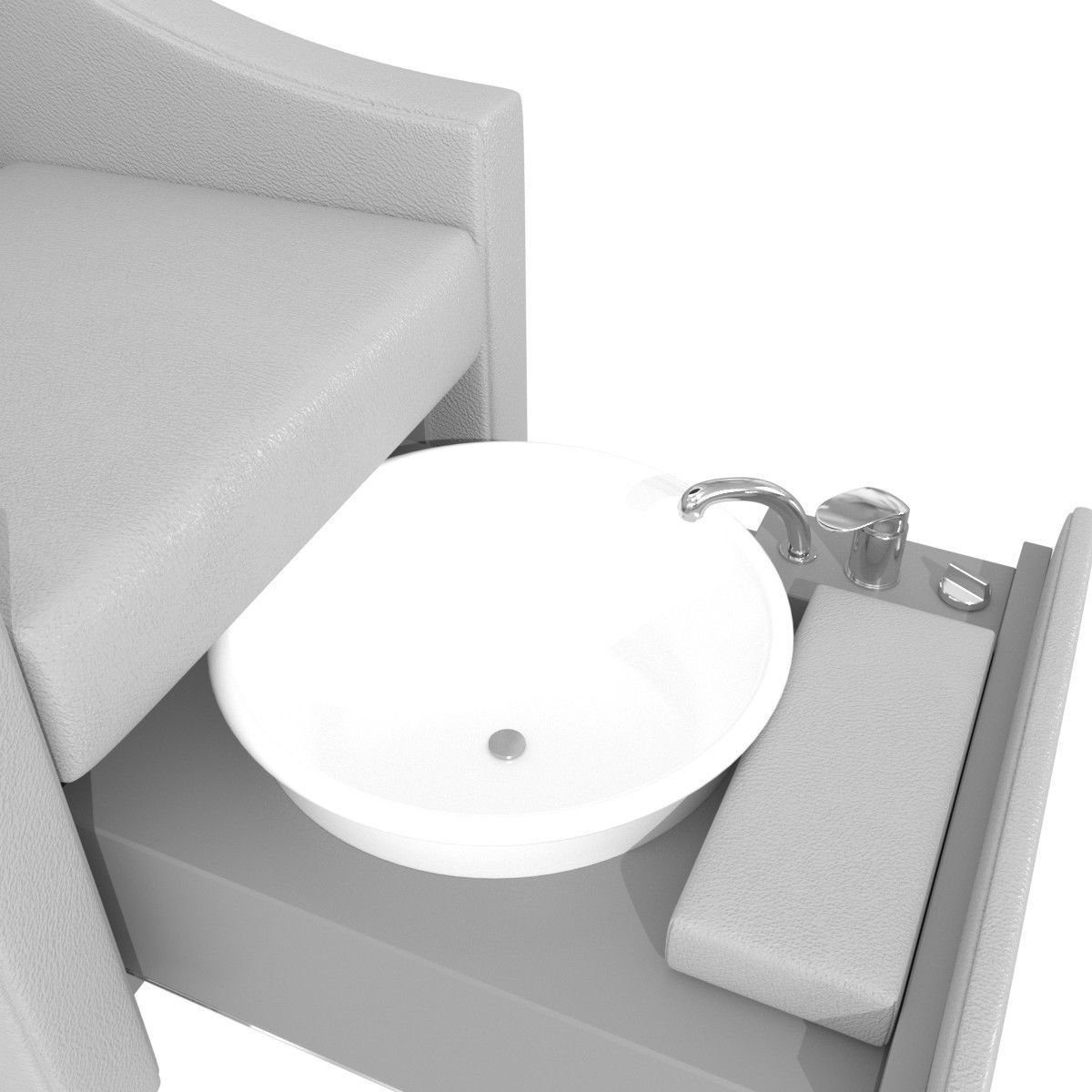 Salon Furniture Modern Wing Pedicure Spa Chair 3D model | CGTrader