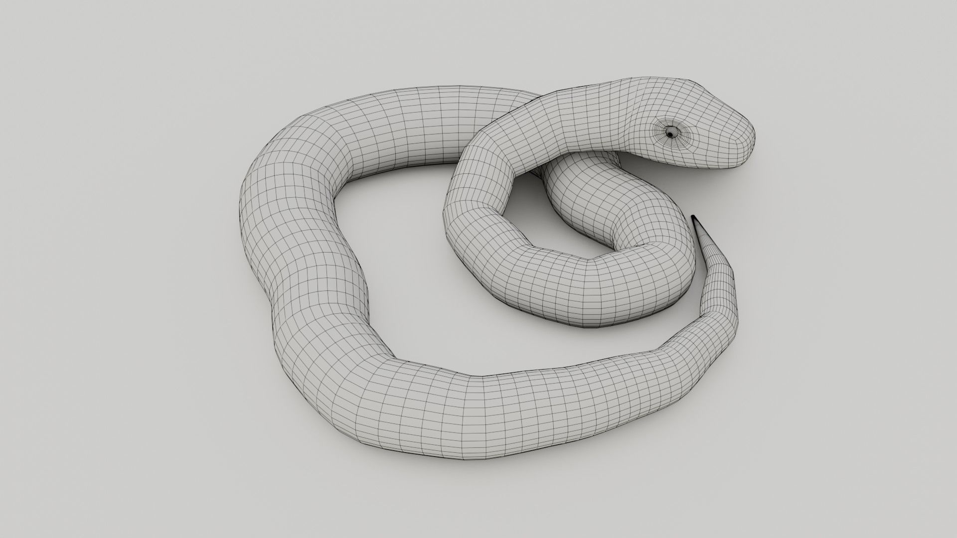 3D model Python Snake - Low Poly - Game Ready - PBR VR / AR / low-poly ...