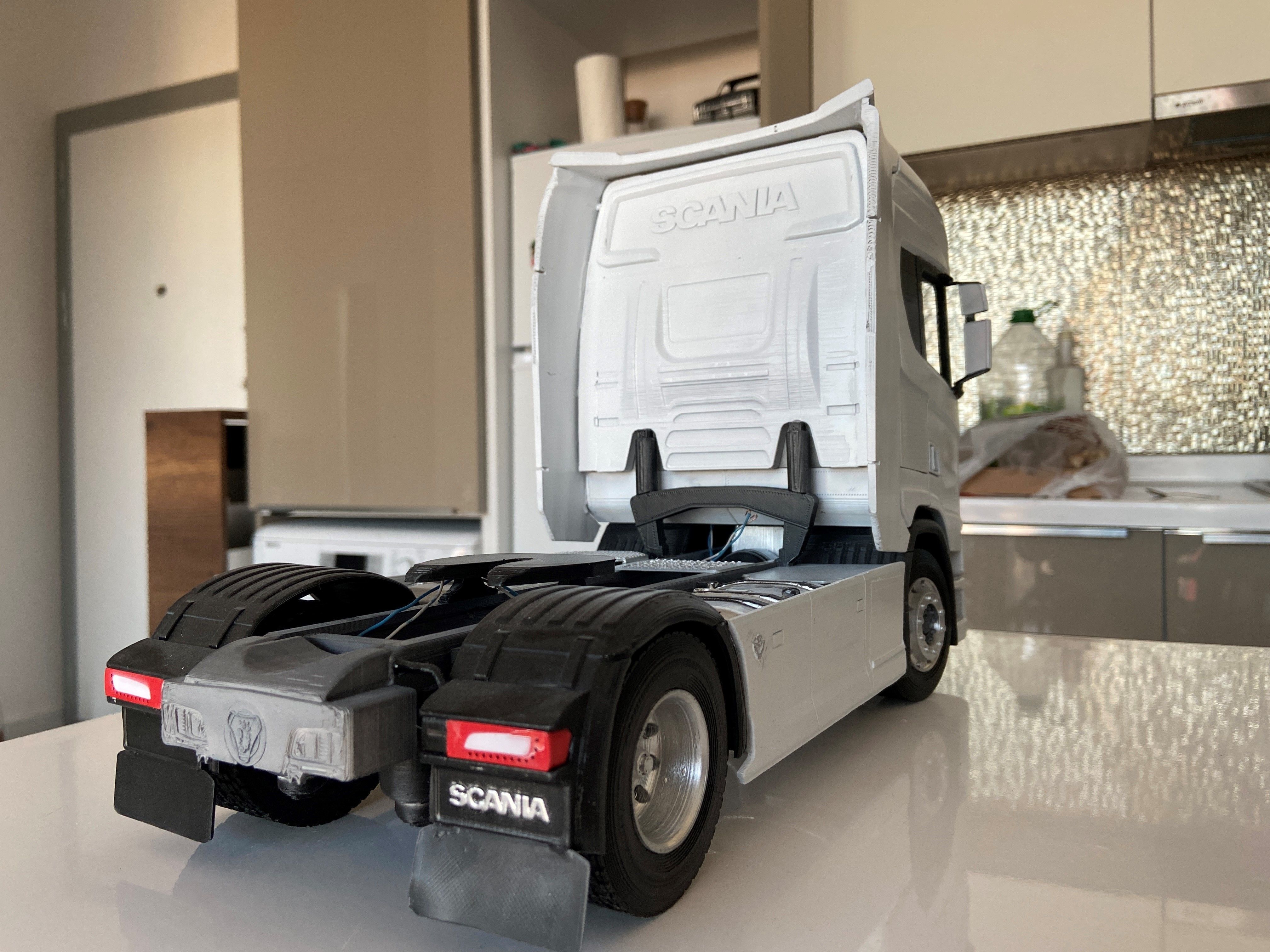 Scania S730 V8 Truck detailed scale model kit 3D print model 3D model ...