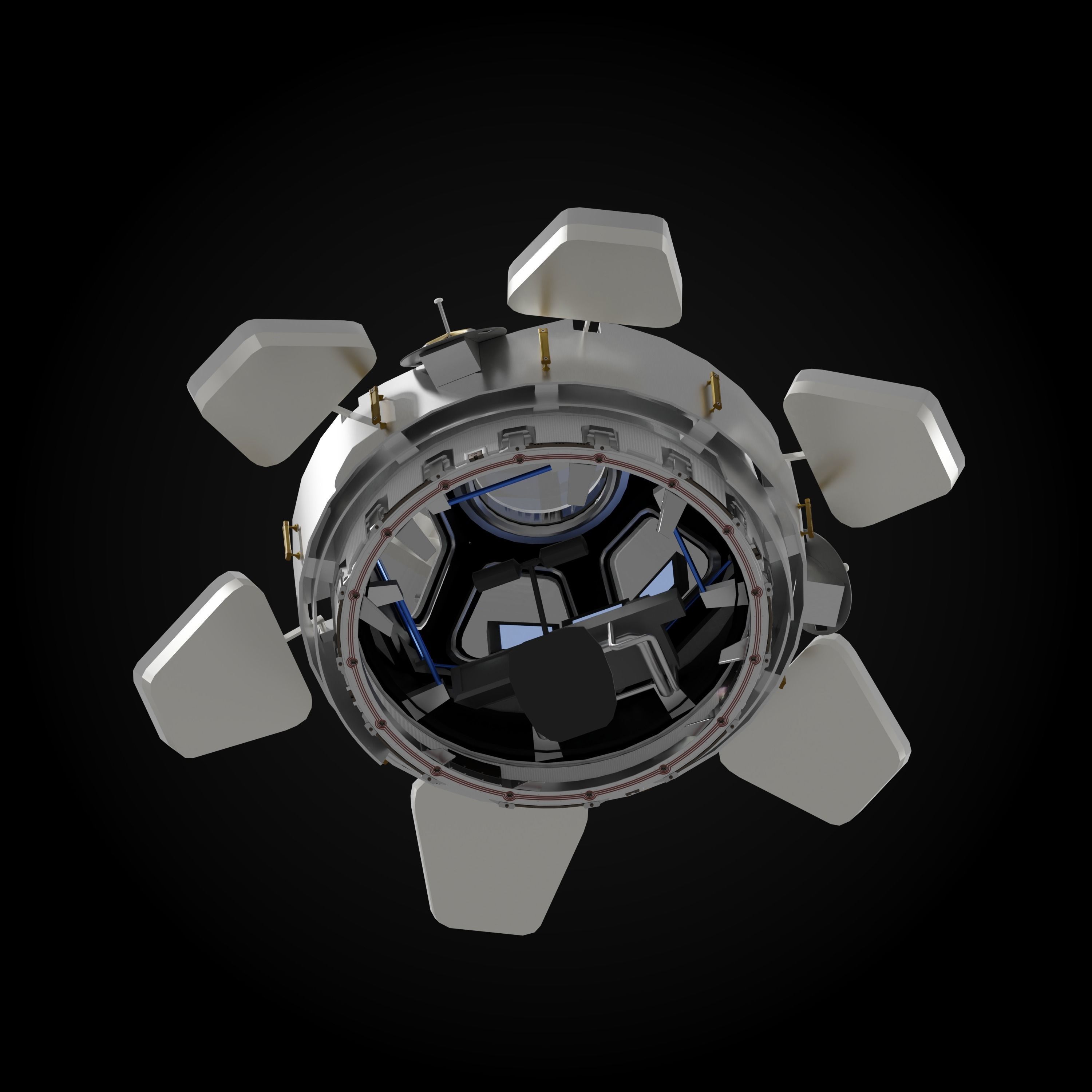 ISS Cupola module 3D model | CGTrader