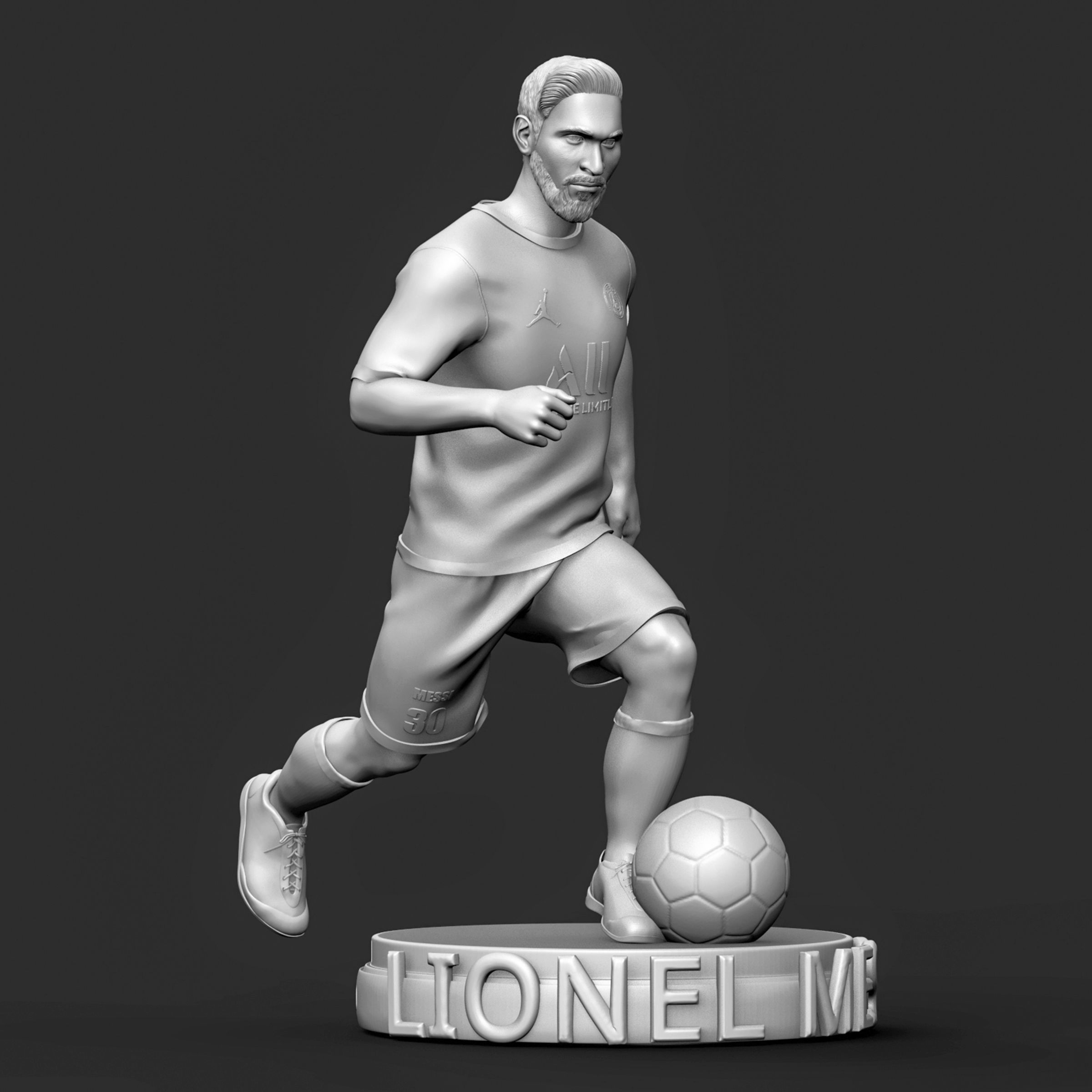 Messi 3D Printable 3S free 3D model 3D printable | CGTrader