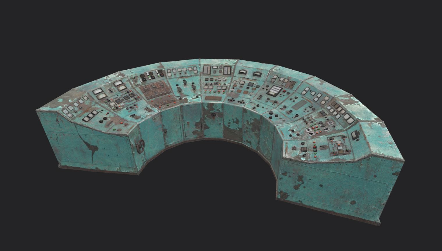 Very Old Control Panel 3D model | CGTrader