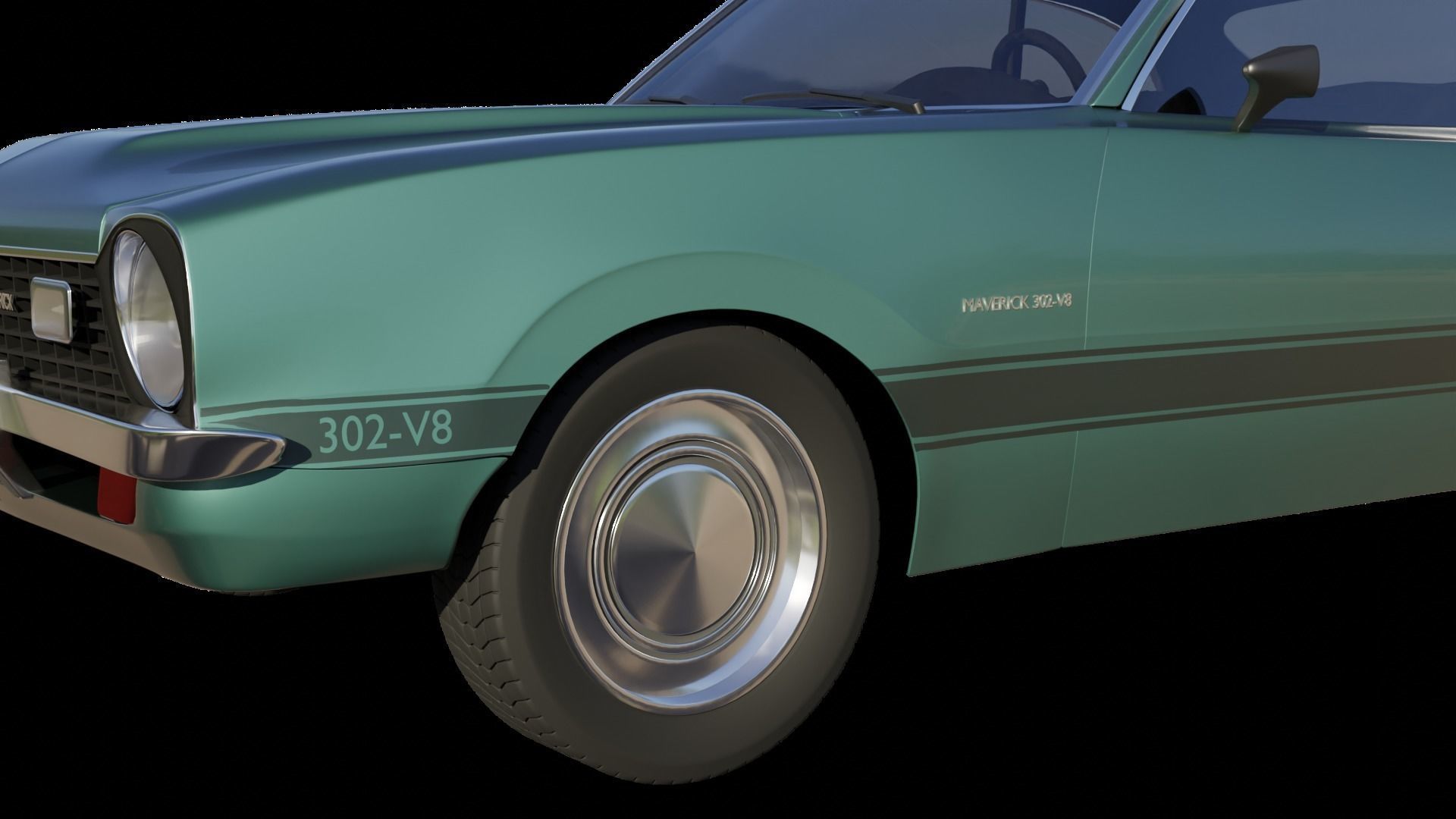 Classic Car - Maverick 302-V8 3D model | CGTrader