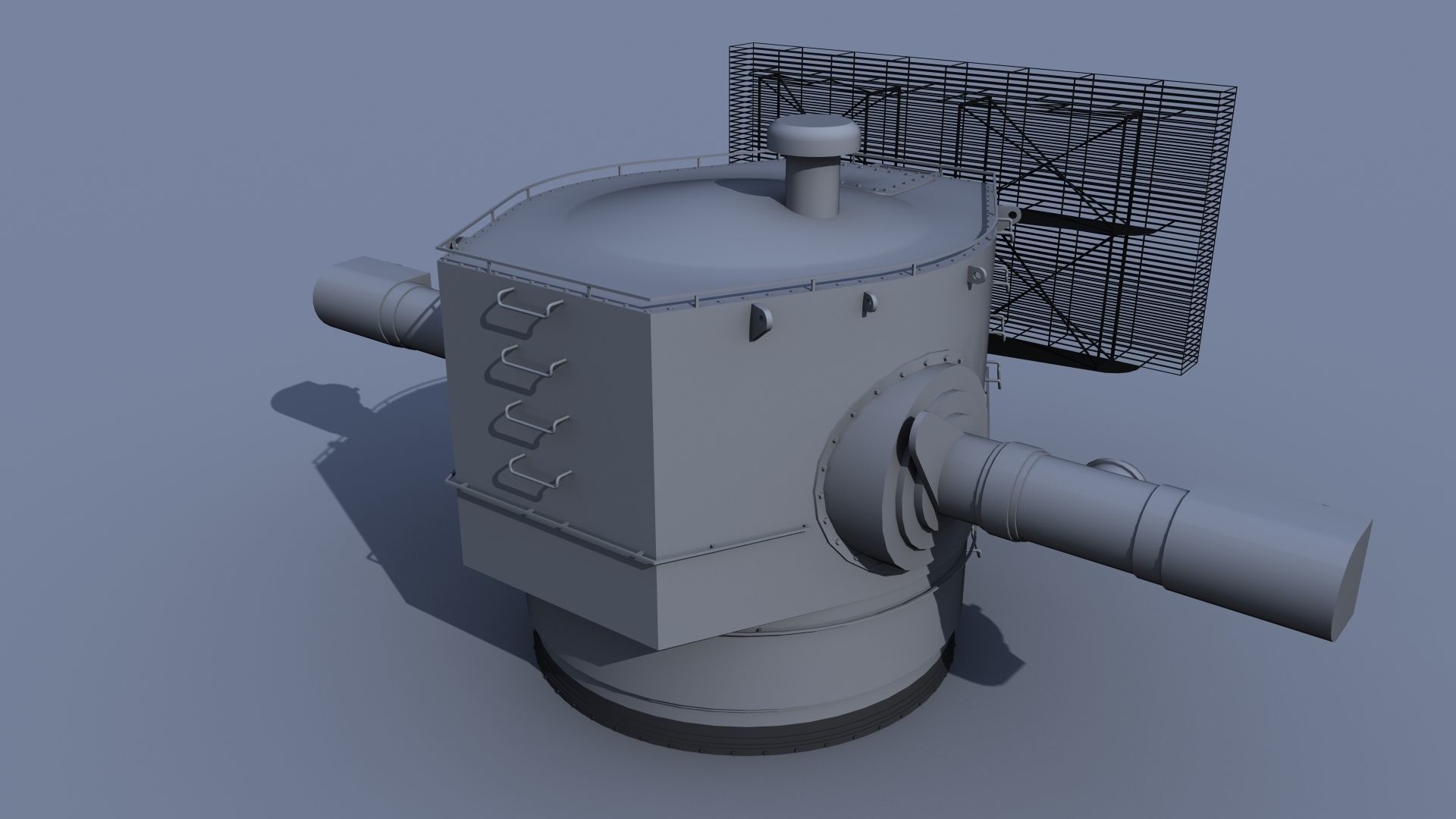 Battleship Bismarck 7m Rangefinder free 3D model | CGTrader