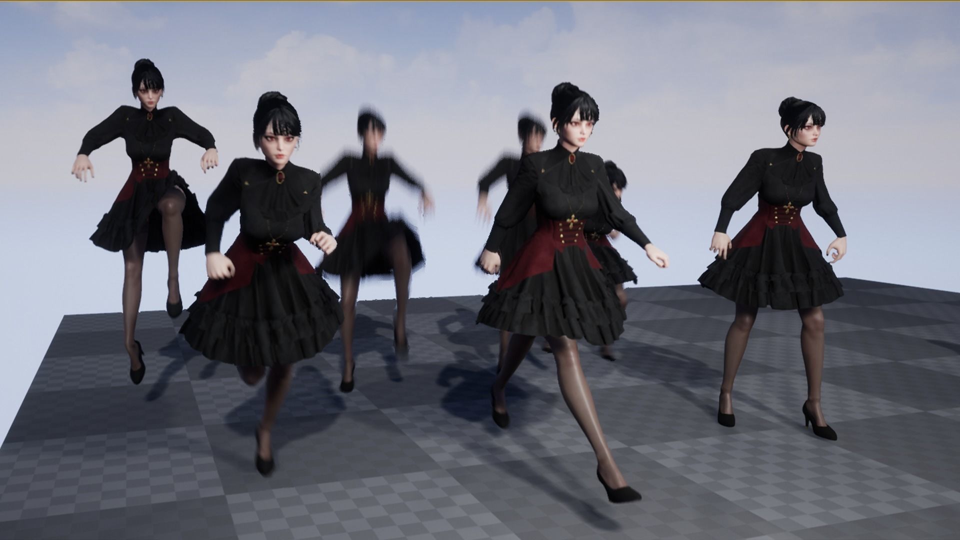 3D model Vampire Girl - Game Ready VR / AR / low-poly rigged | CGTrader