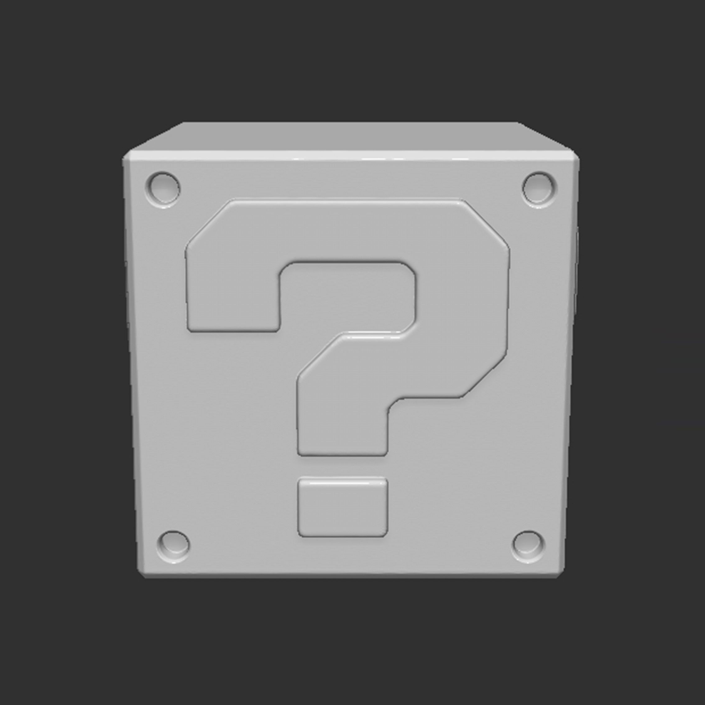 Mario Question Block 3D model 3D printable | CGTrader