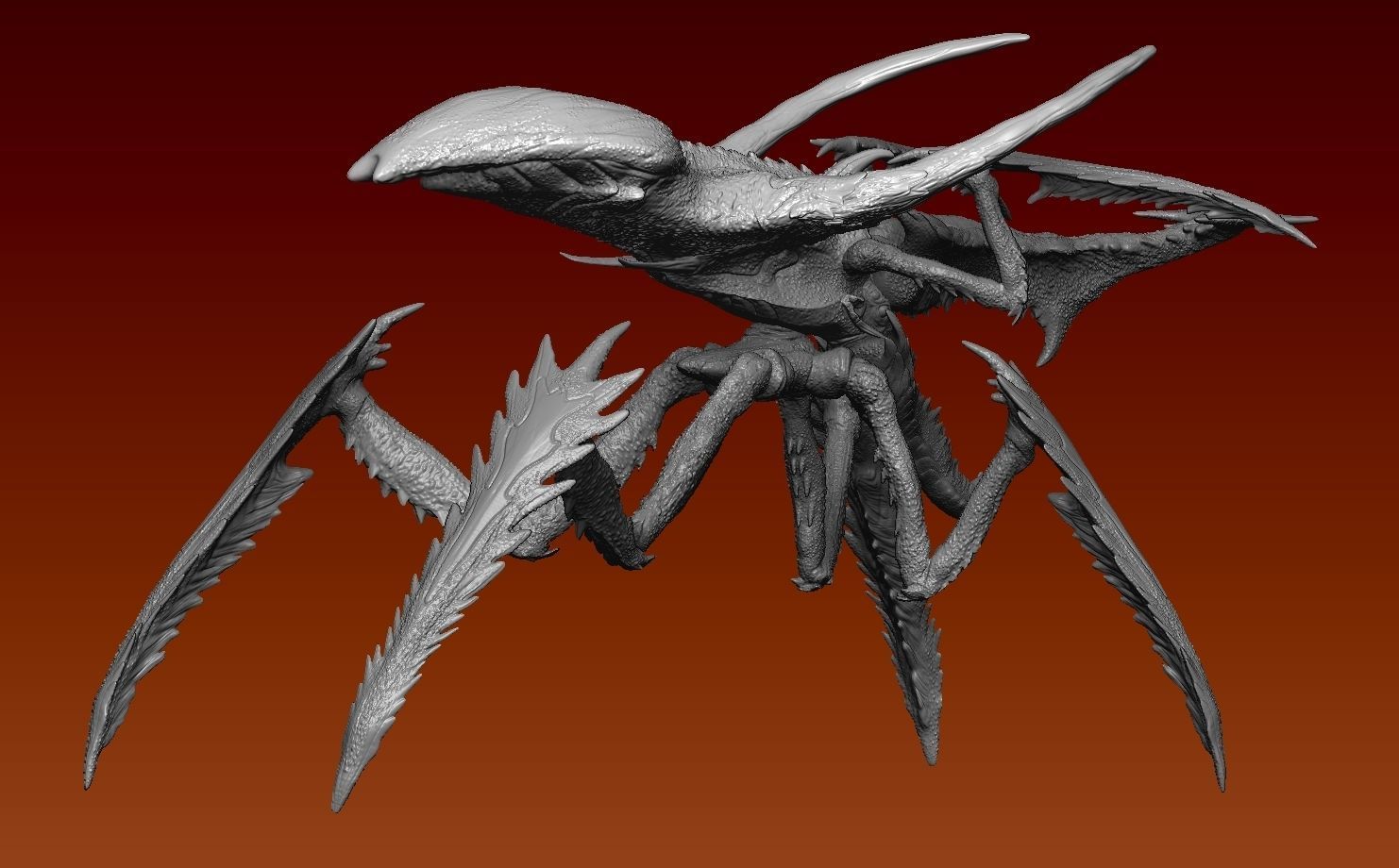 Starship troopers Queens guard bug 3D model | CGTrader