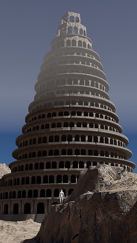 babel tower 3D model | CGTrader