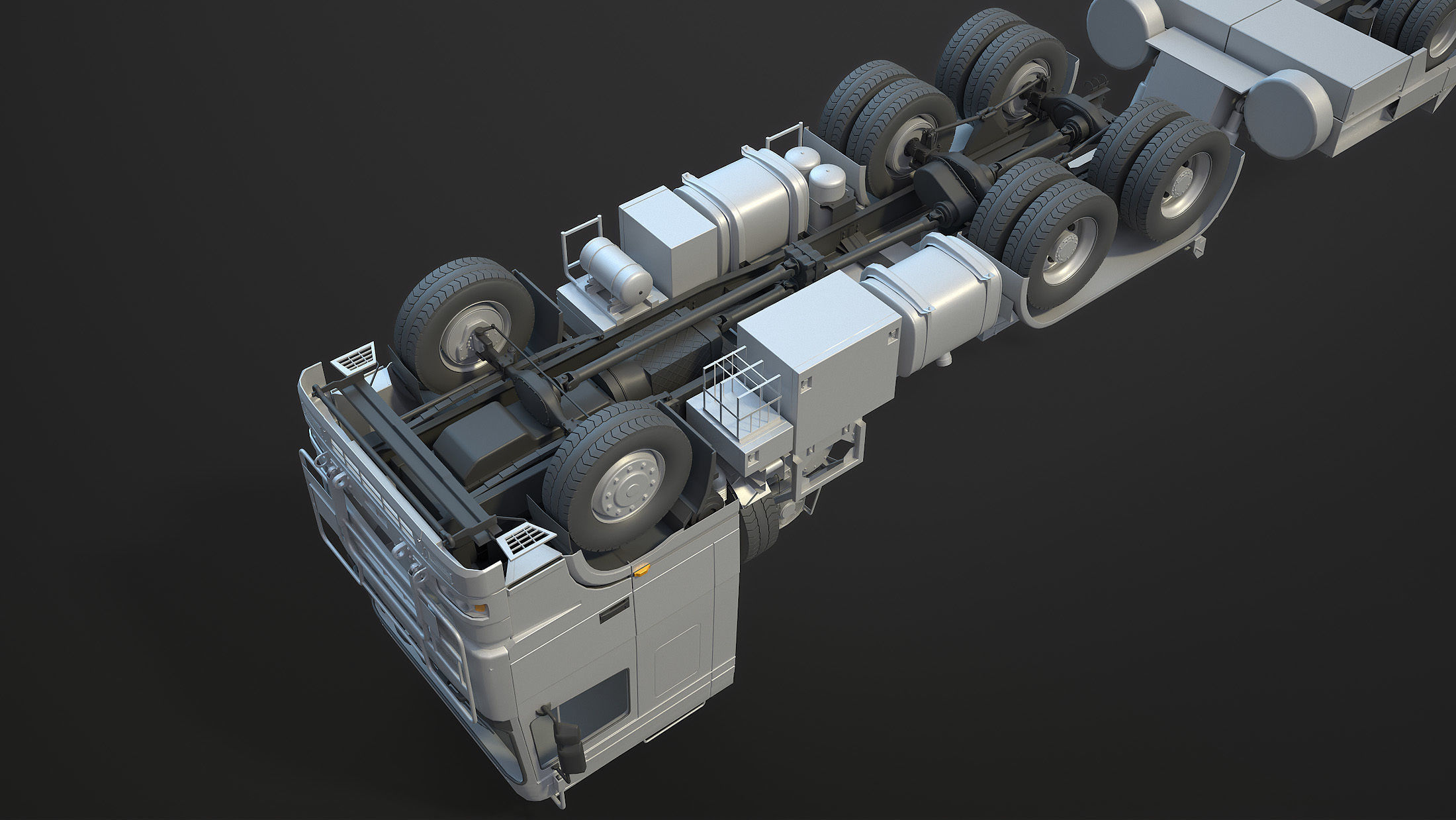DAF Tropco Tank Transporter Mid-Poly 3D model | CGTrader