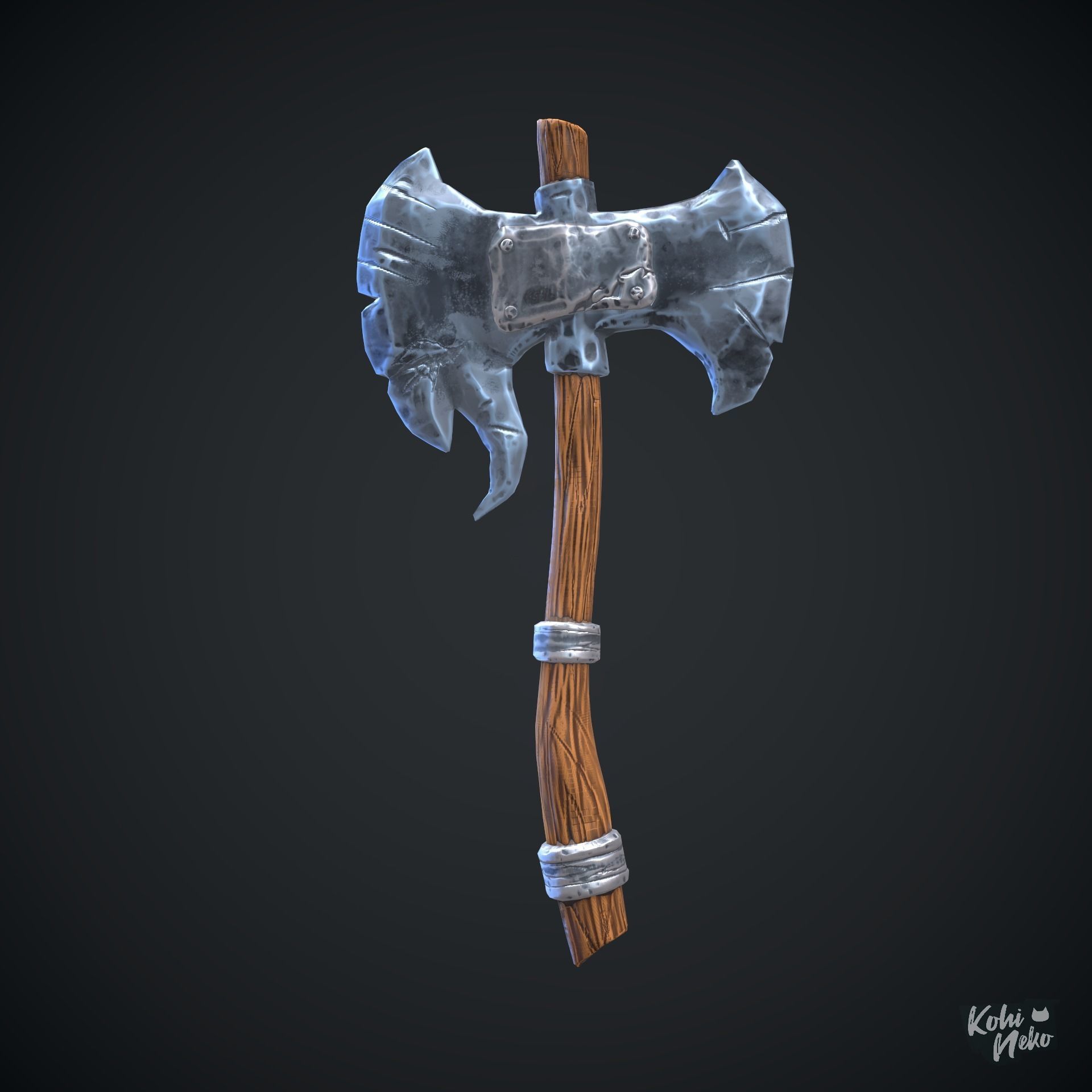 3D model Stylized axe VR / AR / low-poly | CGTrader