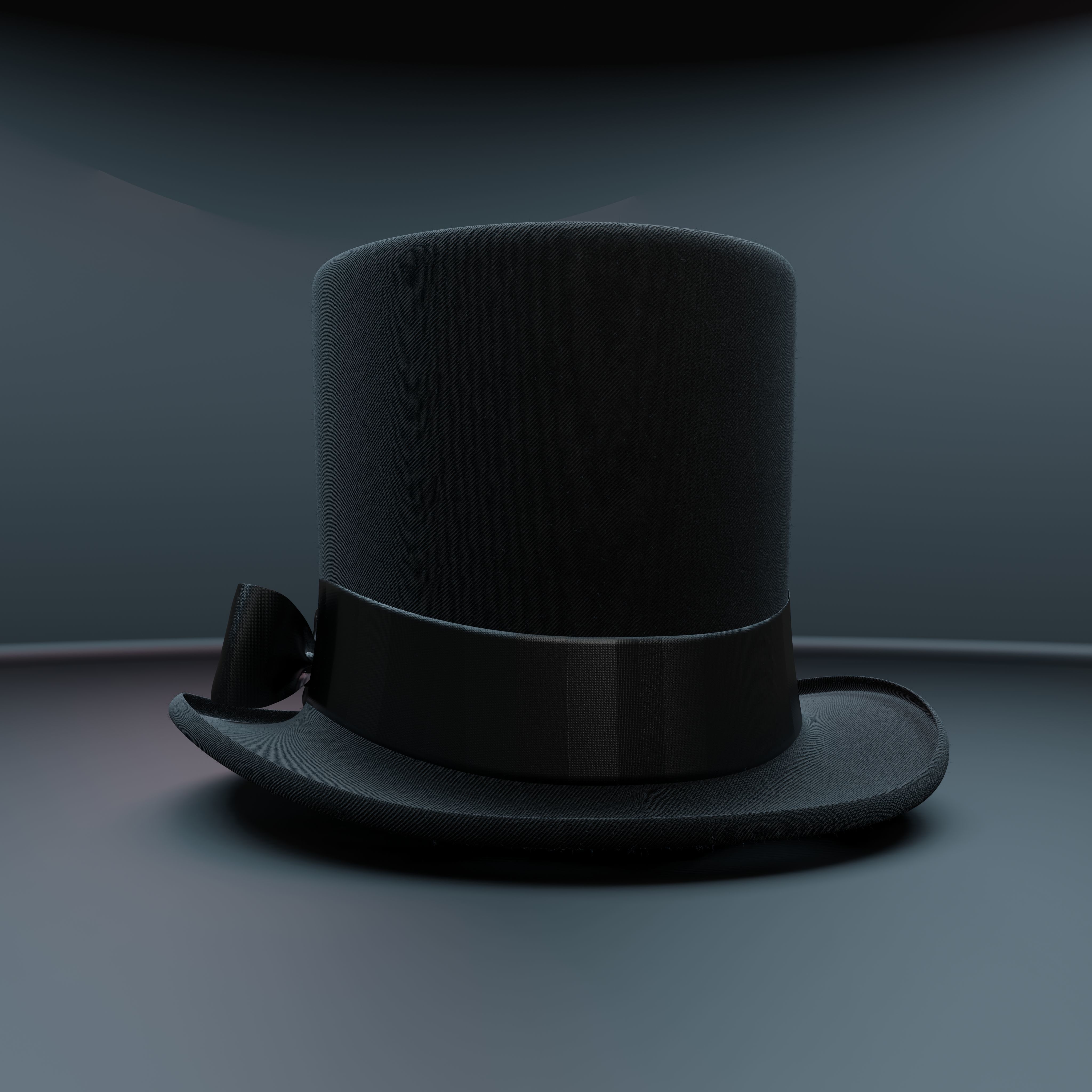 3D model Top Hat Photorealistic PBR VR / AR / low-poly | CGTrader