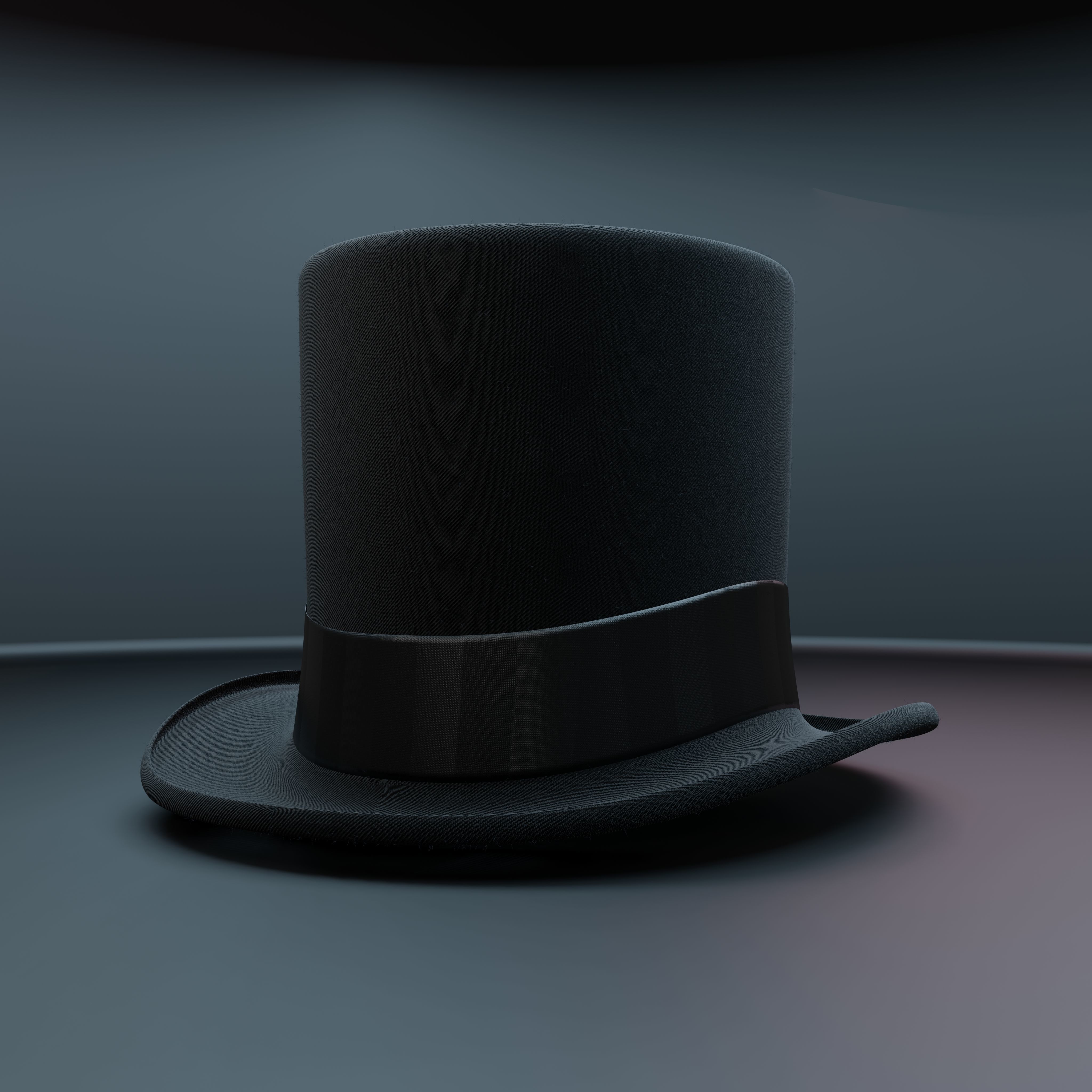 3D model Top Hat Photorealistic PBR VR / AR / low-poly | CGTrader