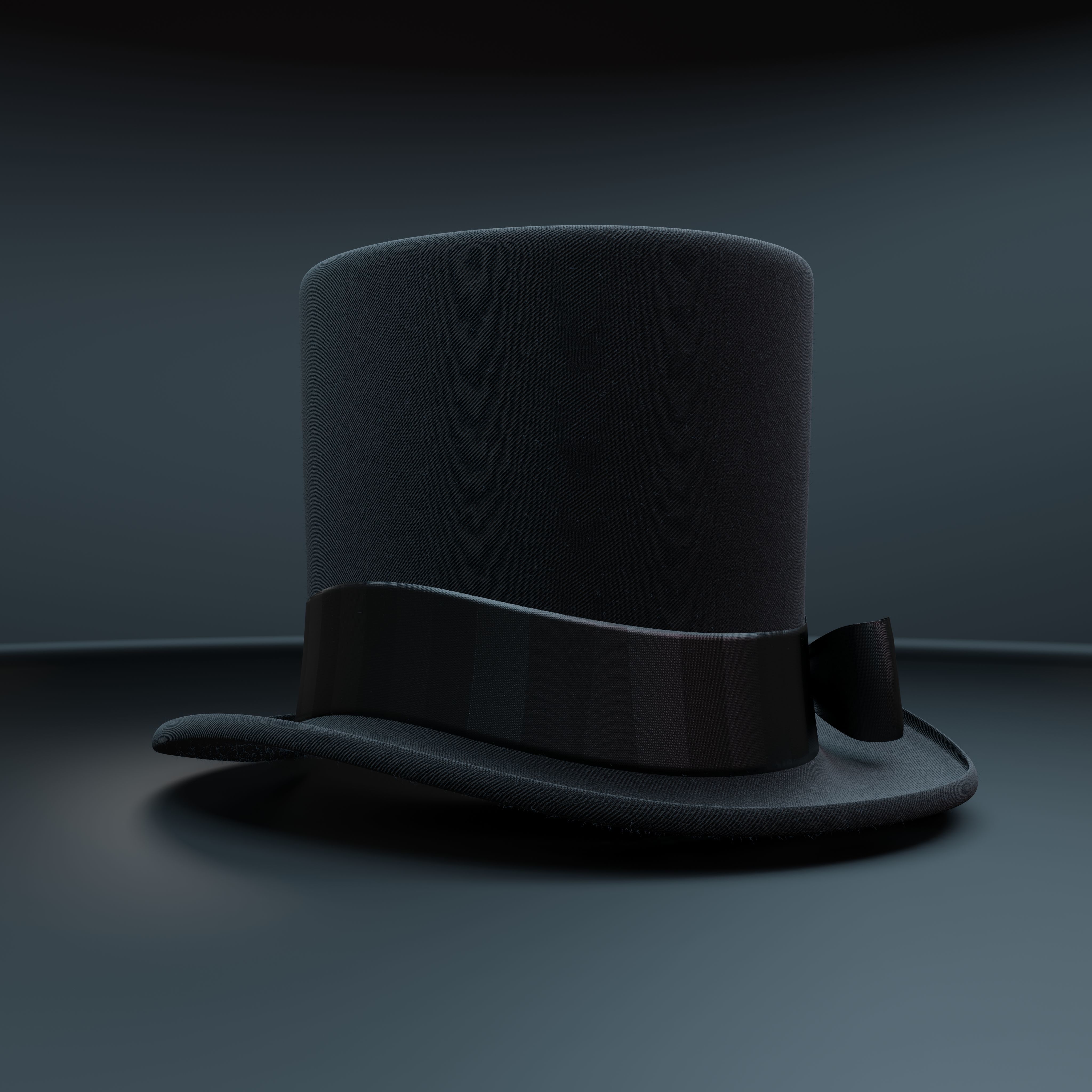 3D model Top Hat Photorealistic PBR VR / AR / low-poly | CGTrader