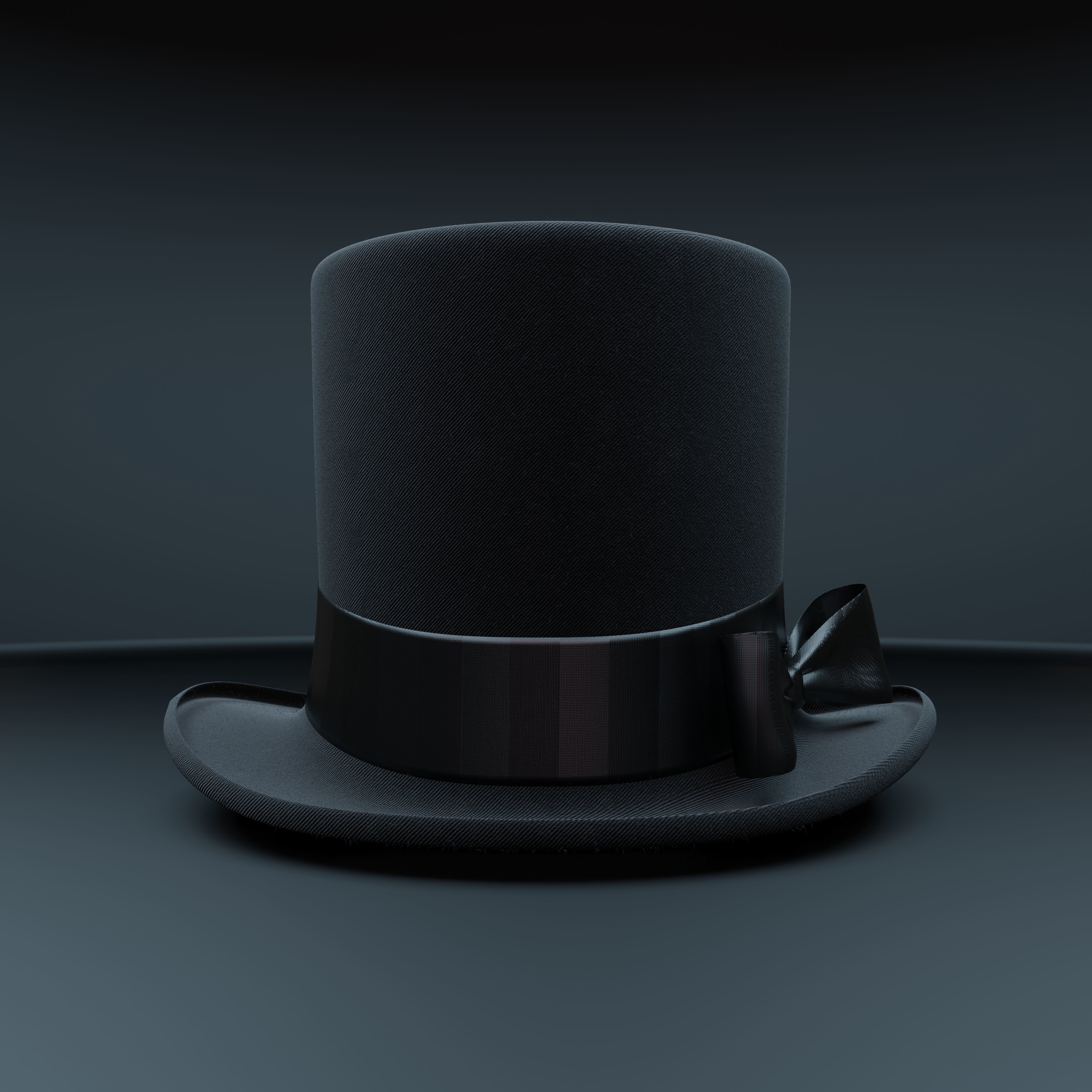 3D model Top Hat Photorealistic PBR VR / AR / low-poly | CGTrader