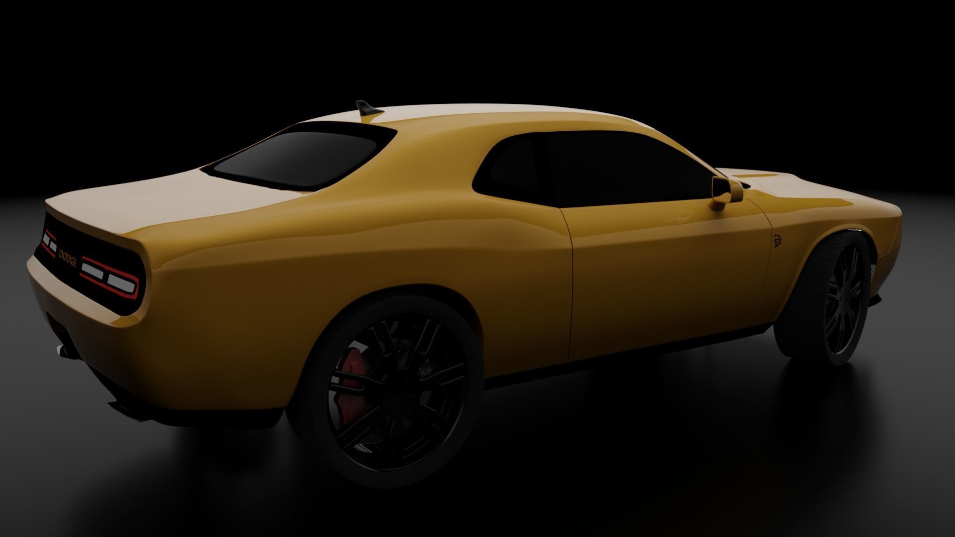 3D model CHALLENGER SRT HELLCAT VR / AR / low-poly | CGTrader