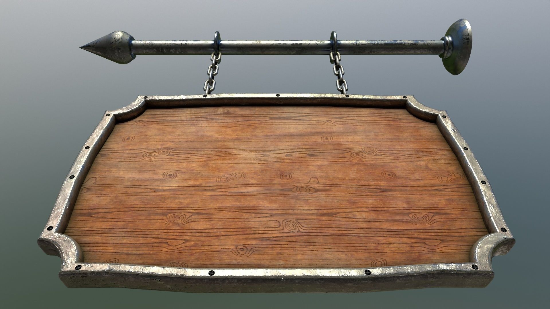 3D model Medieval Sign Board VR / AR / low-poly | CGTrader